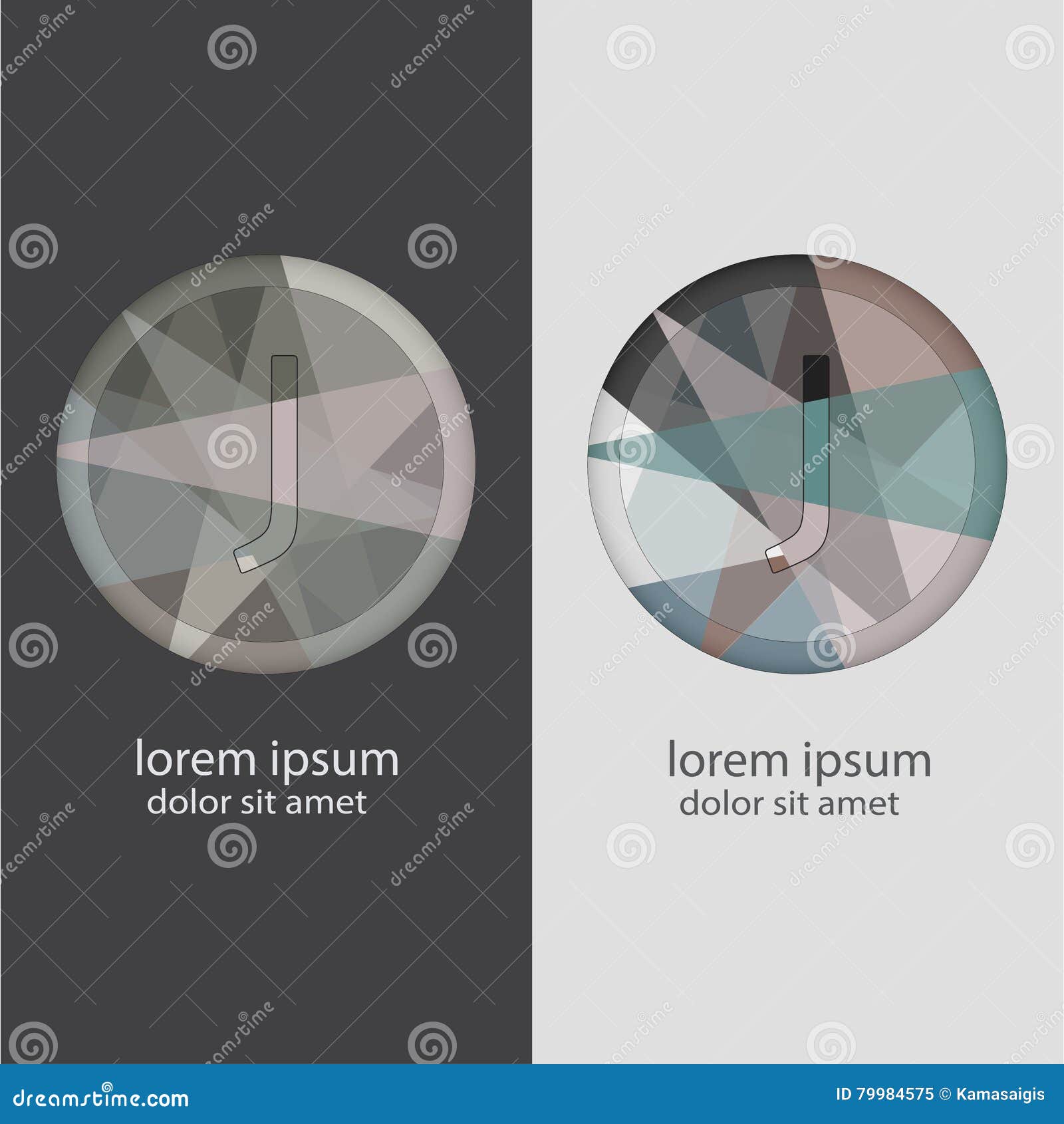 Letter J with Multiple Color Combinations Stock Vector - Illustration ...