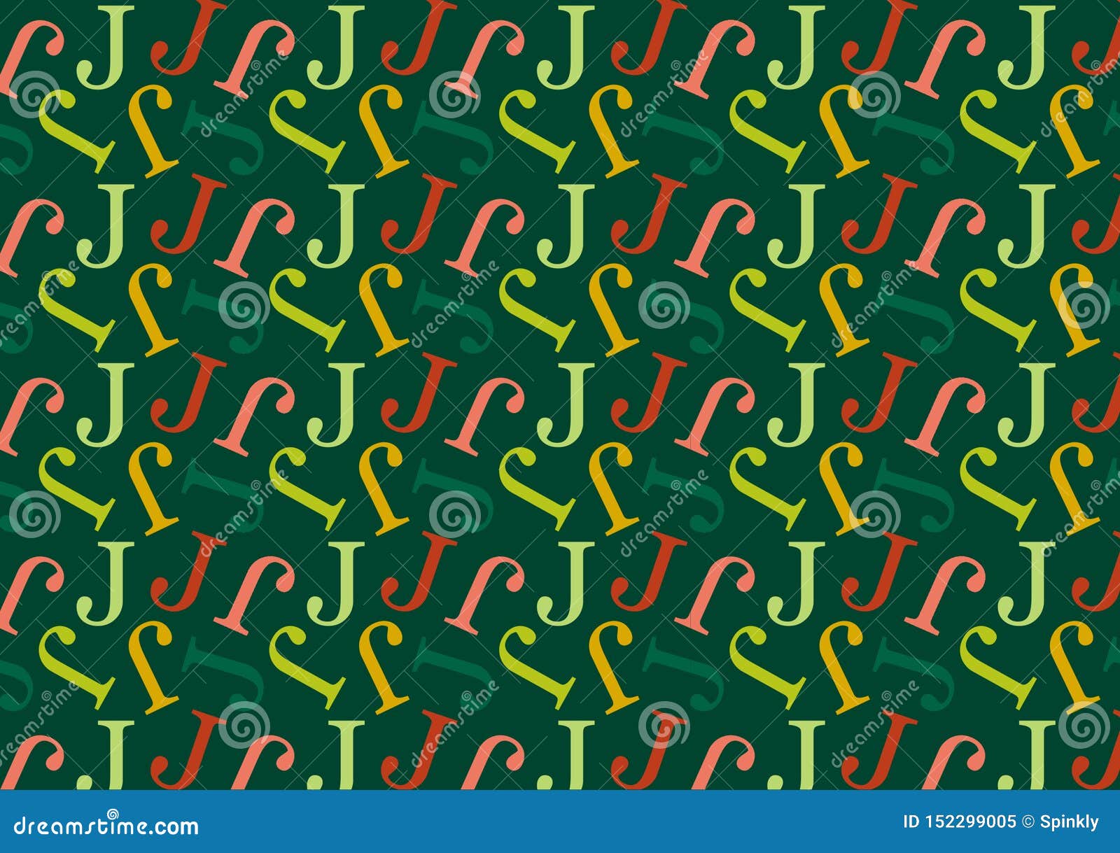 Letter J Pattern in Different Colored Shades for Wallpaper Stock ...