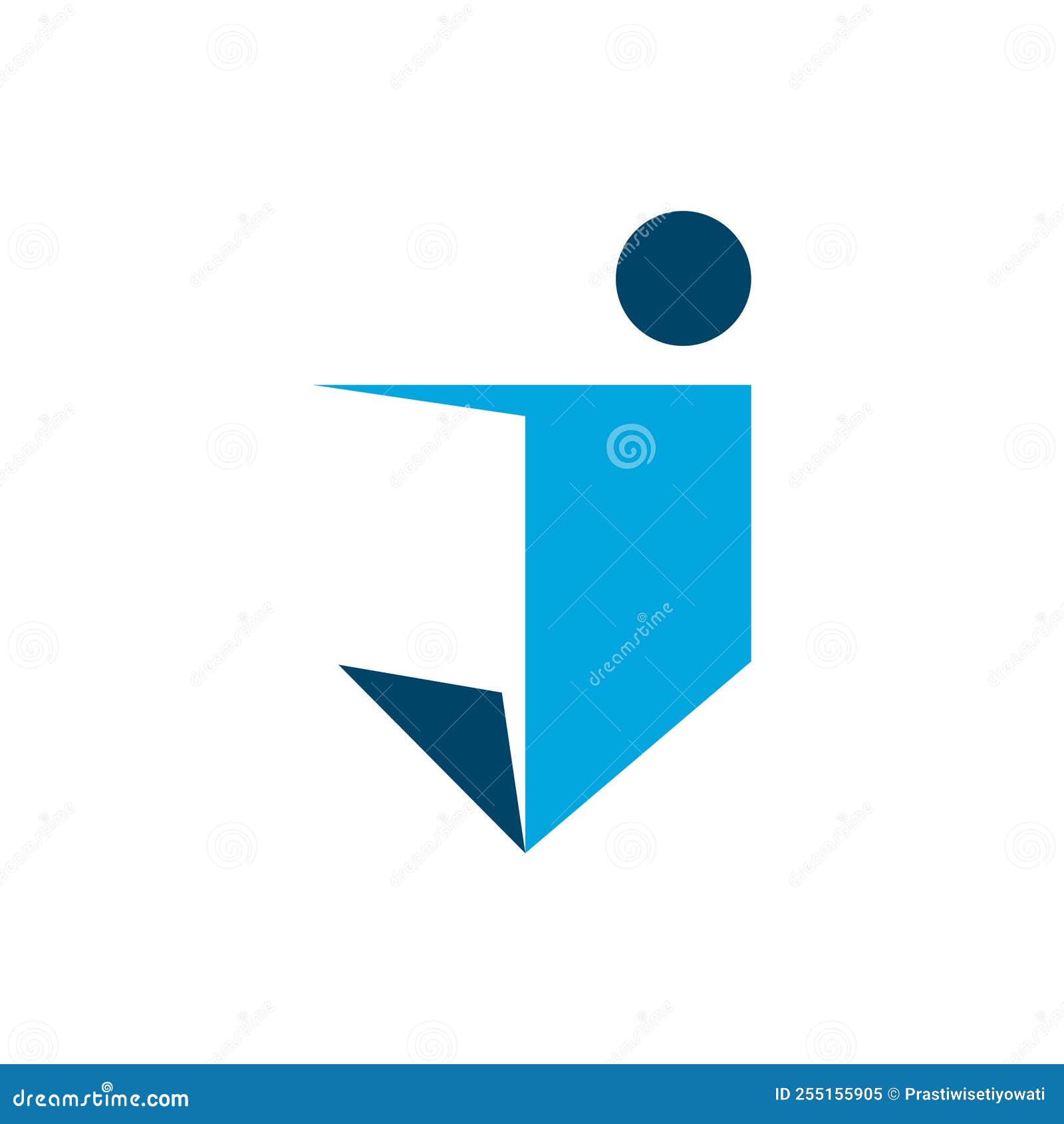 Letter J people logo icon stock vector. Illustration of simple - 255155905