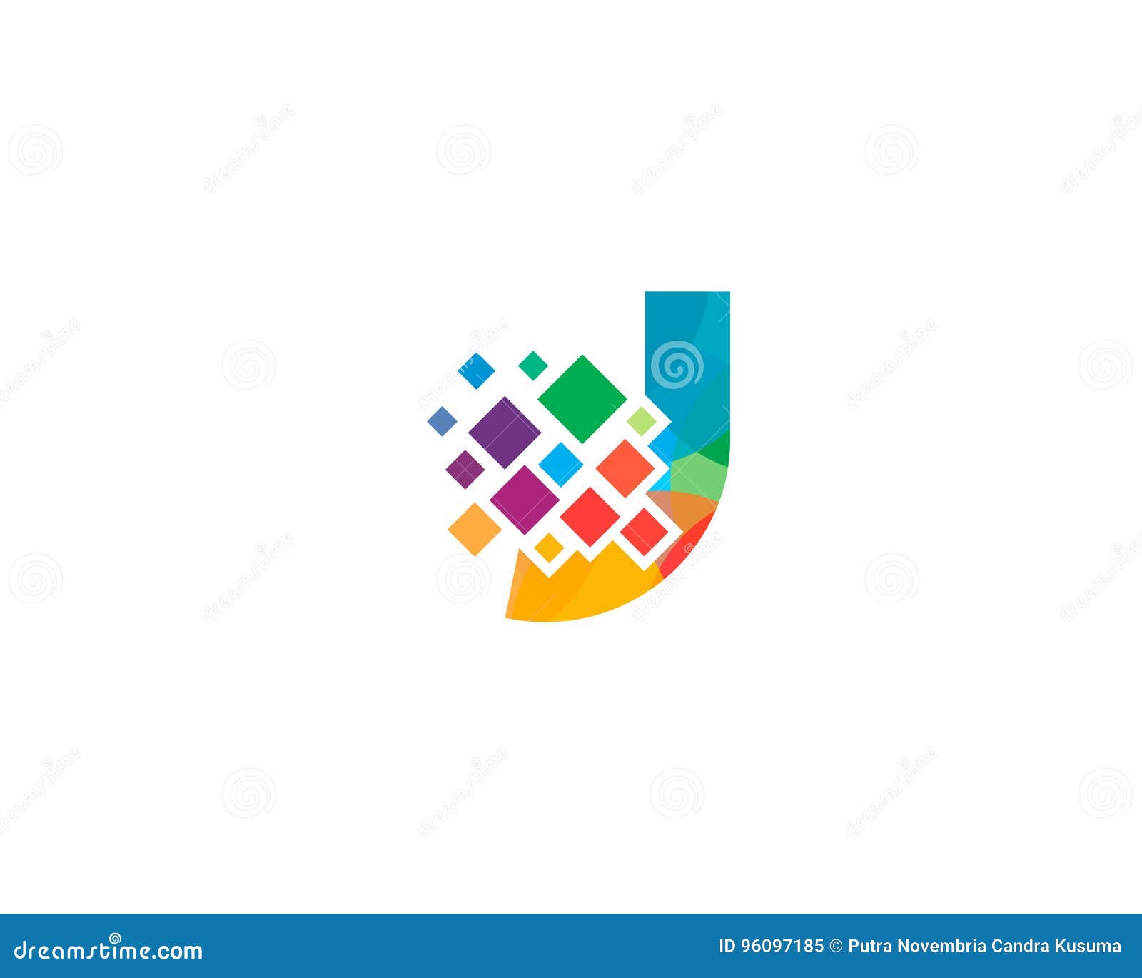 Letter J Pixel Icon Logo Design Element Stock Vector - Illustration of ...