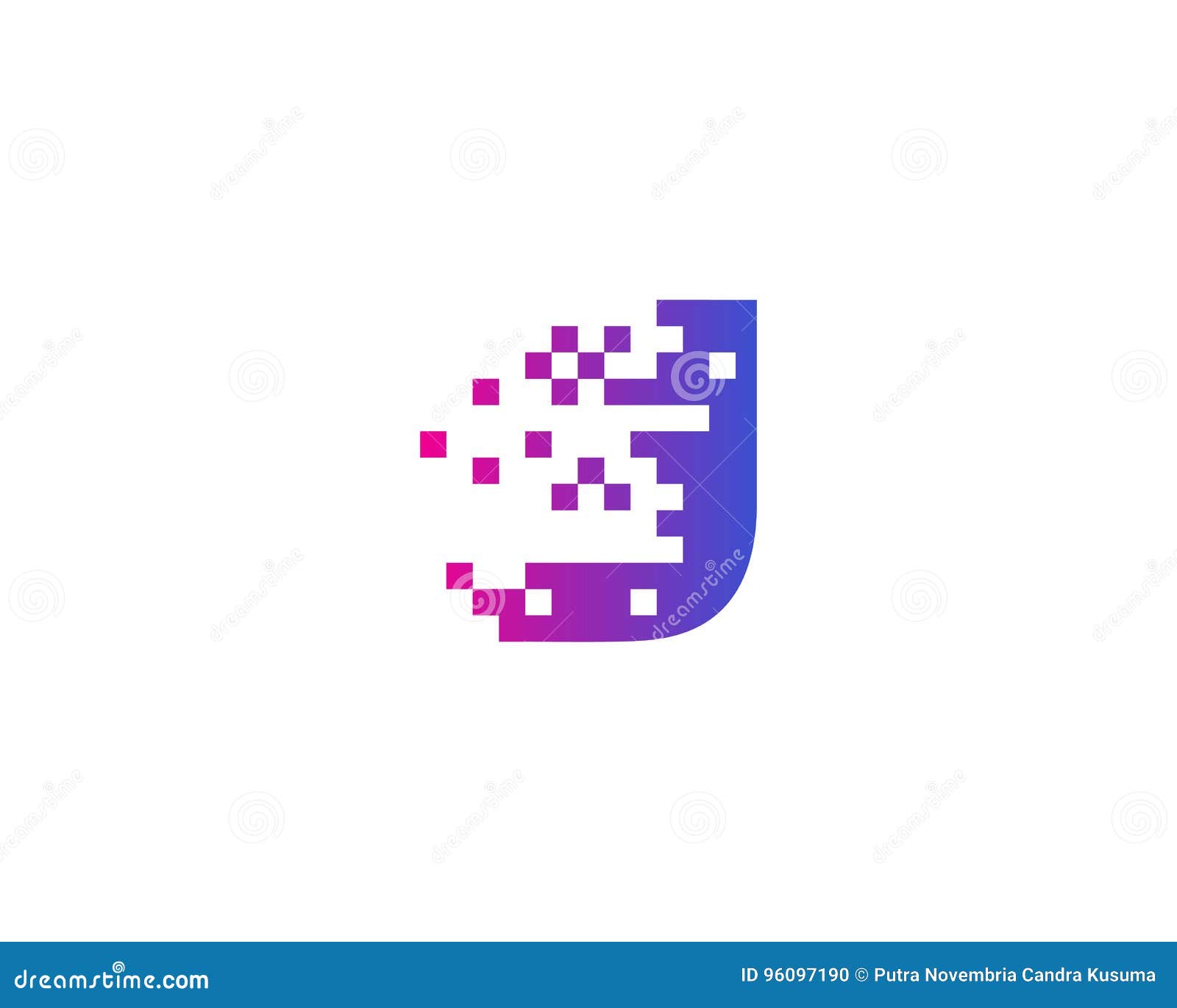 Letter J Pixel Icon Logo Design Element Stock Vector - Illustration of ...