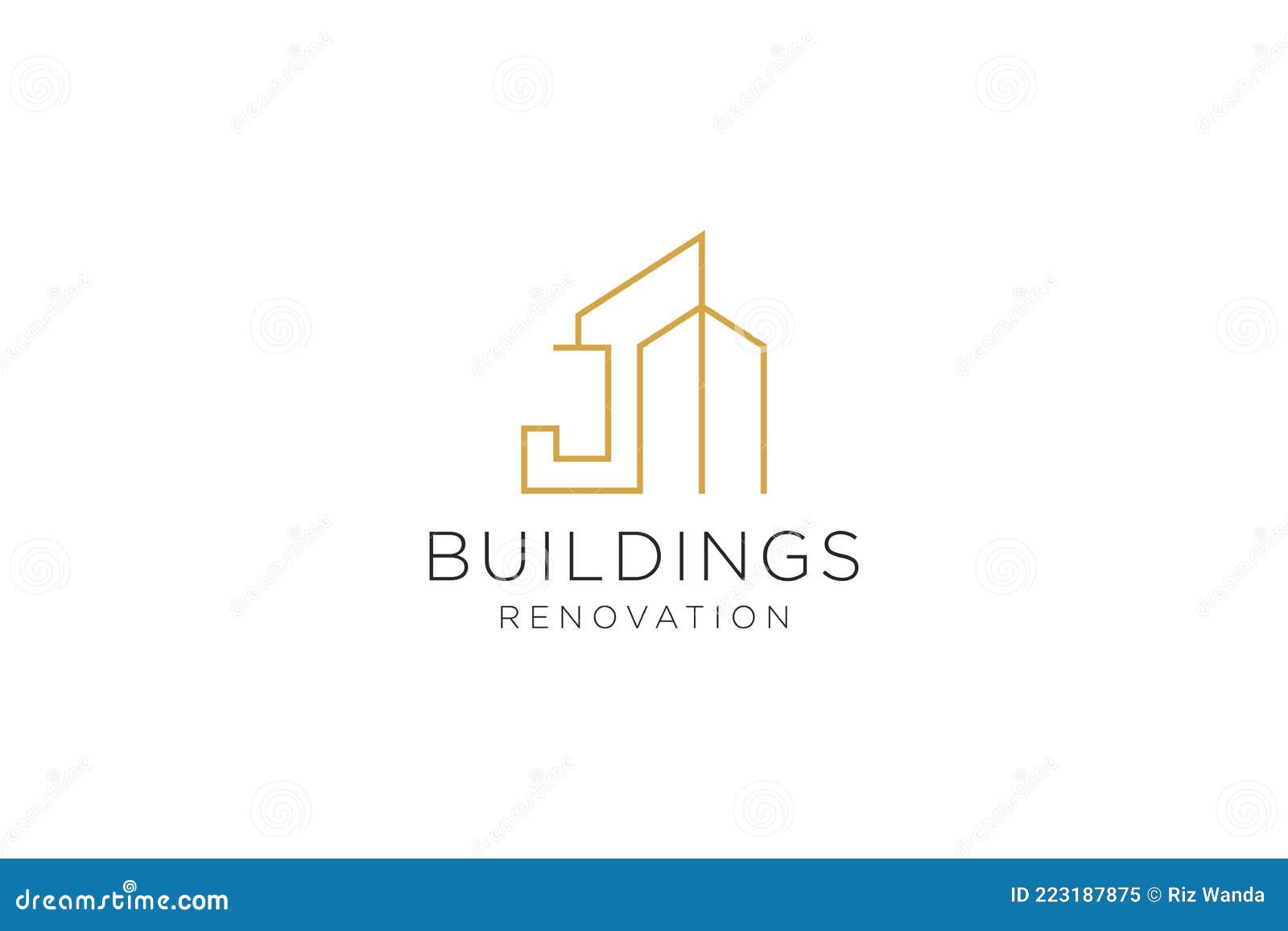 Letter J for Real Estate Remodeling Logo. Construction Architecture ...