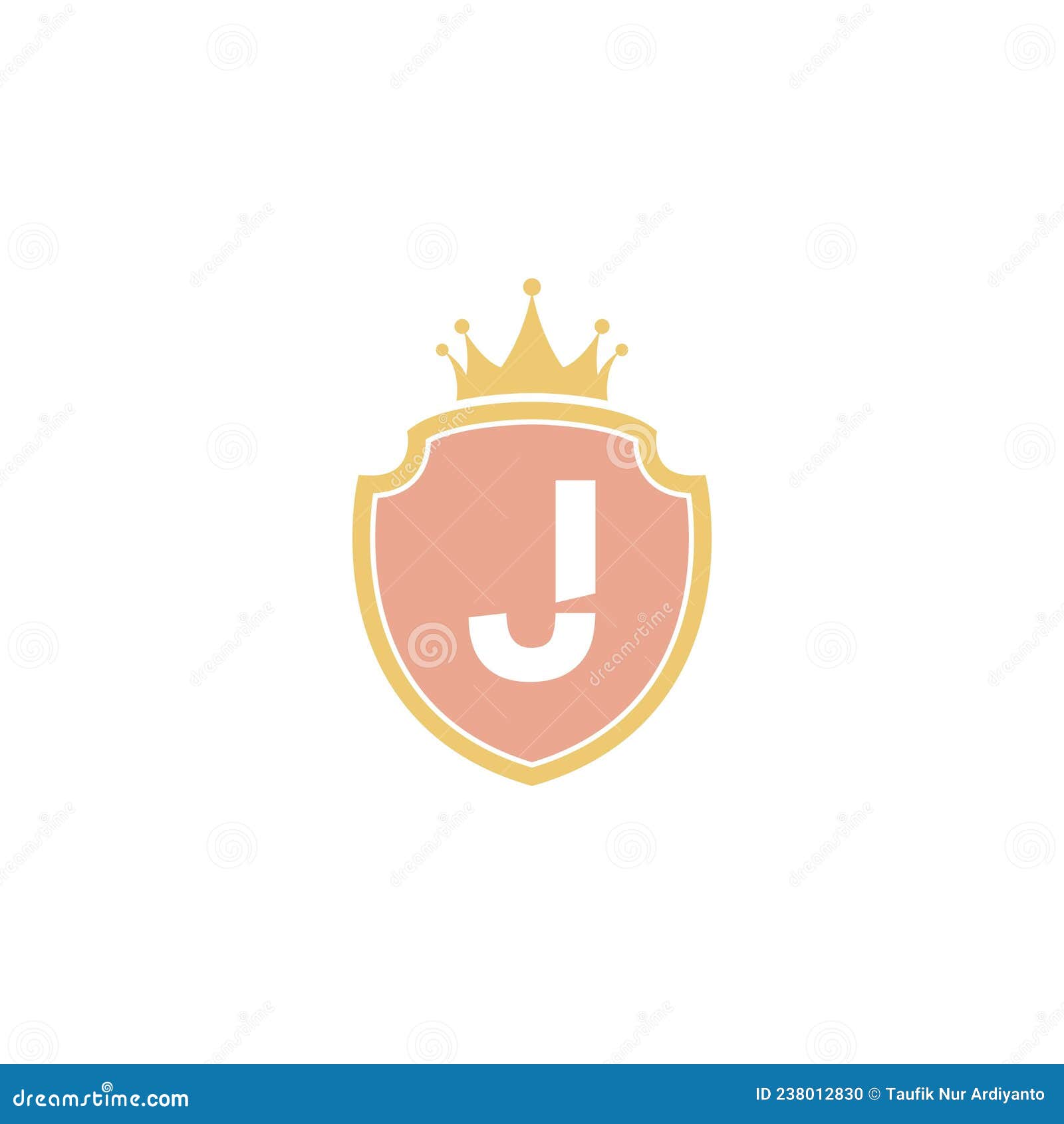 Letter J with Shield Icon Logo Design Illustration Stock Illustration ...