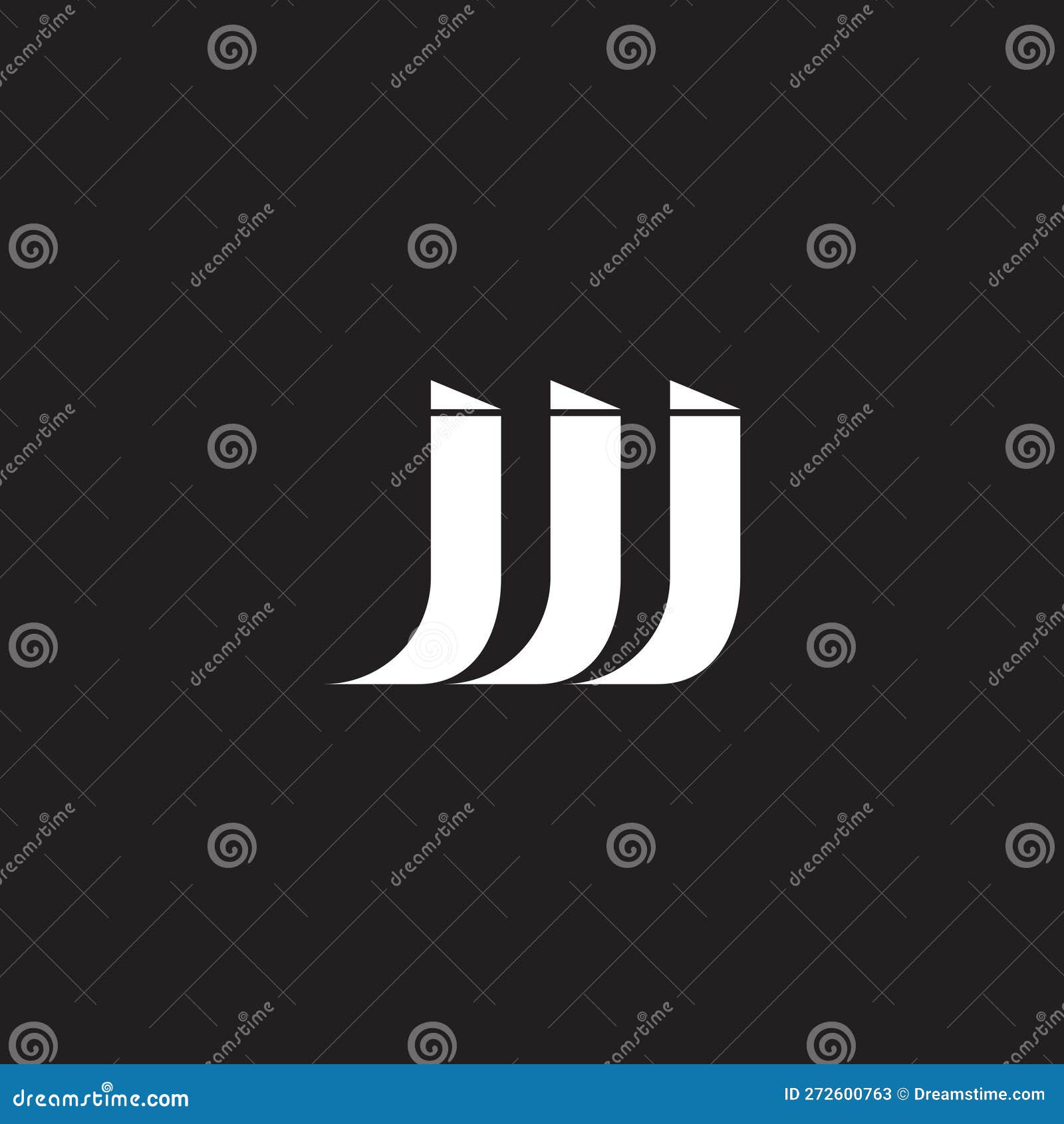 Letter 3j Simple Stripes Logo Vector Stock Vector - Illustration of ...