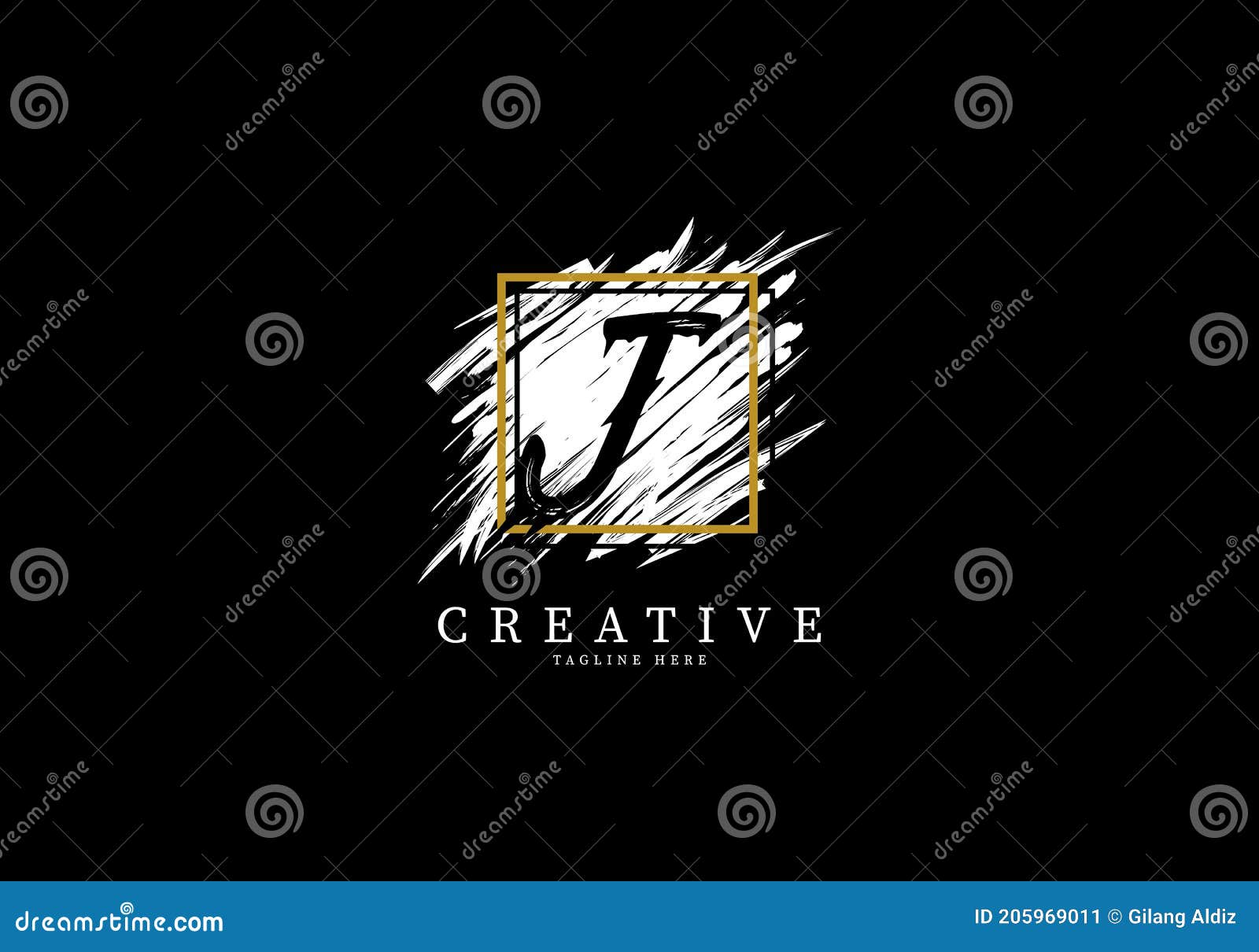 Letter J Splash Grange Logo Stock Vector - Illustration of marketing ...