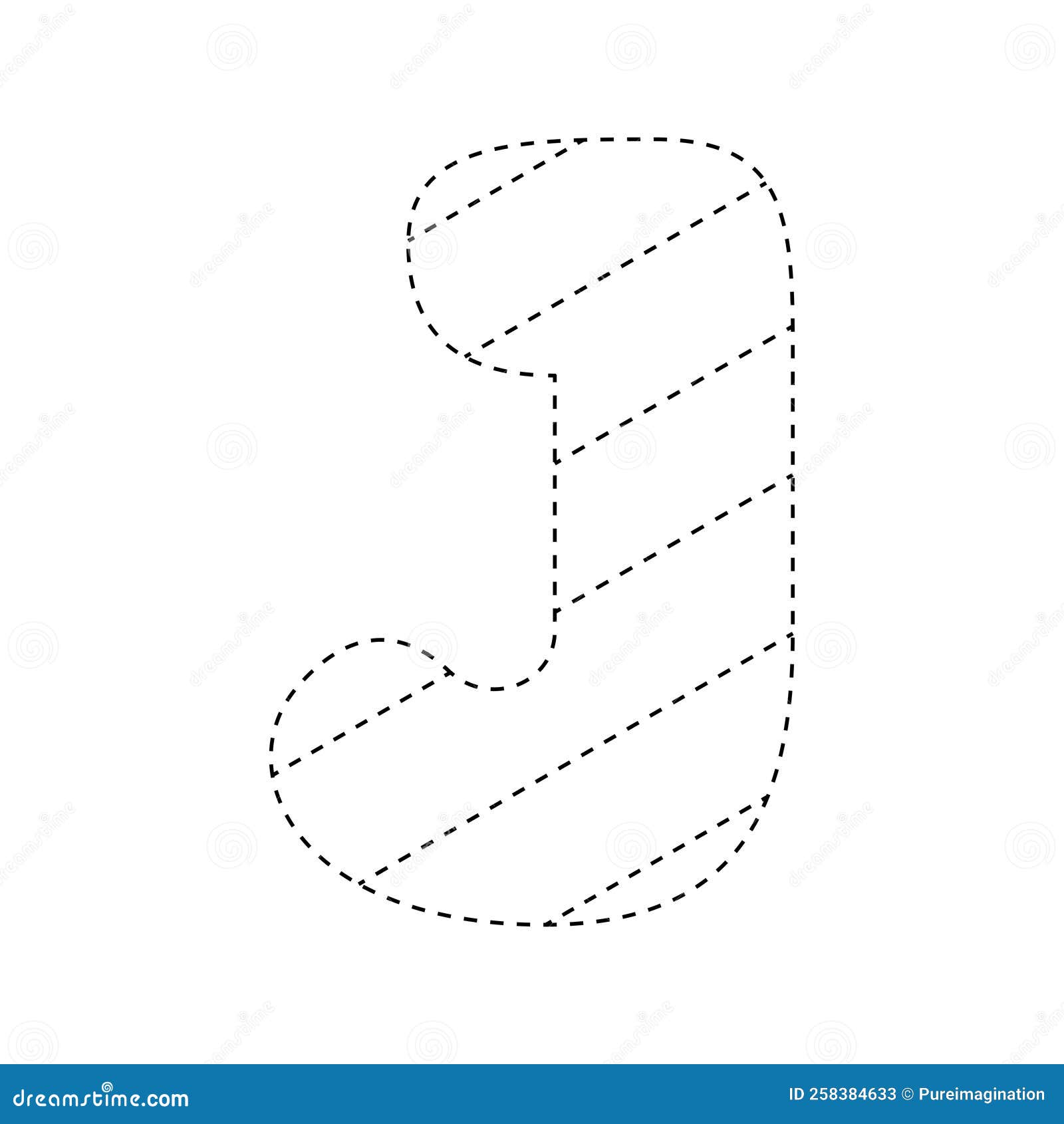 Letter J Tracing Worksheet for Kids Stock Vector - Illustration of ...