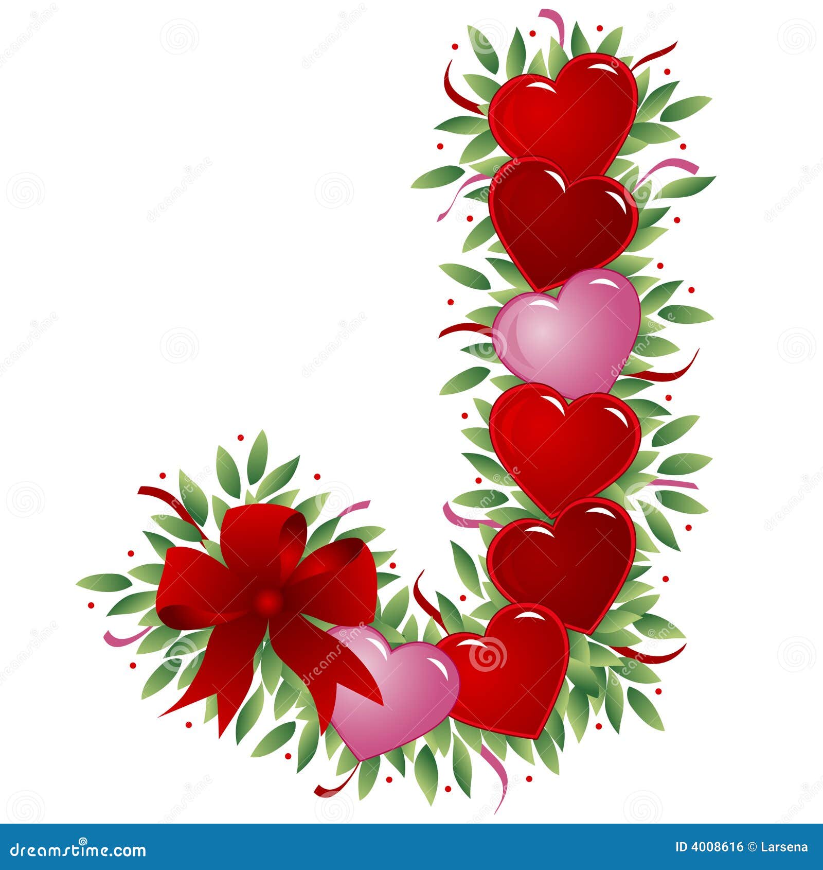 Letter J - Valentine Letter Stock Vector - Illustration of february ...