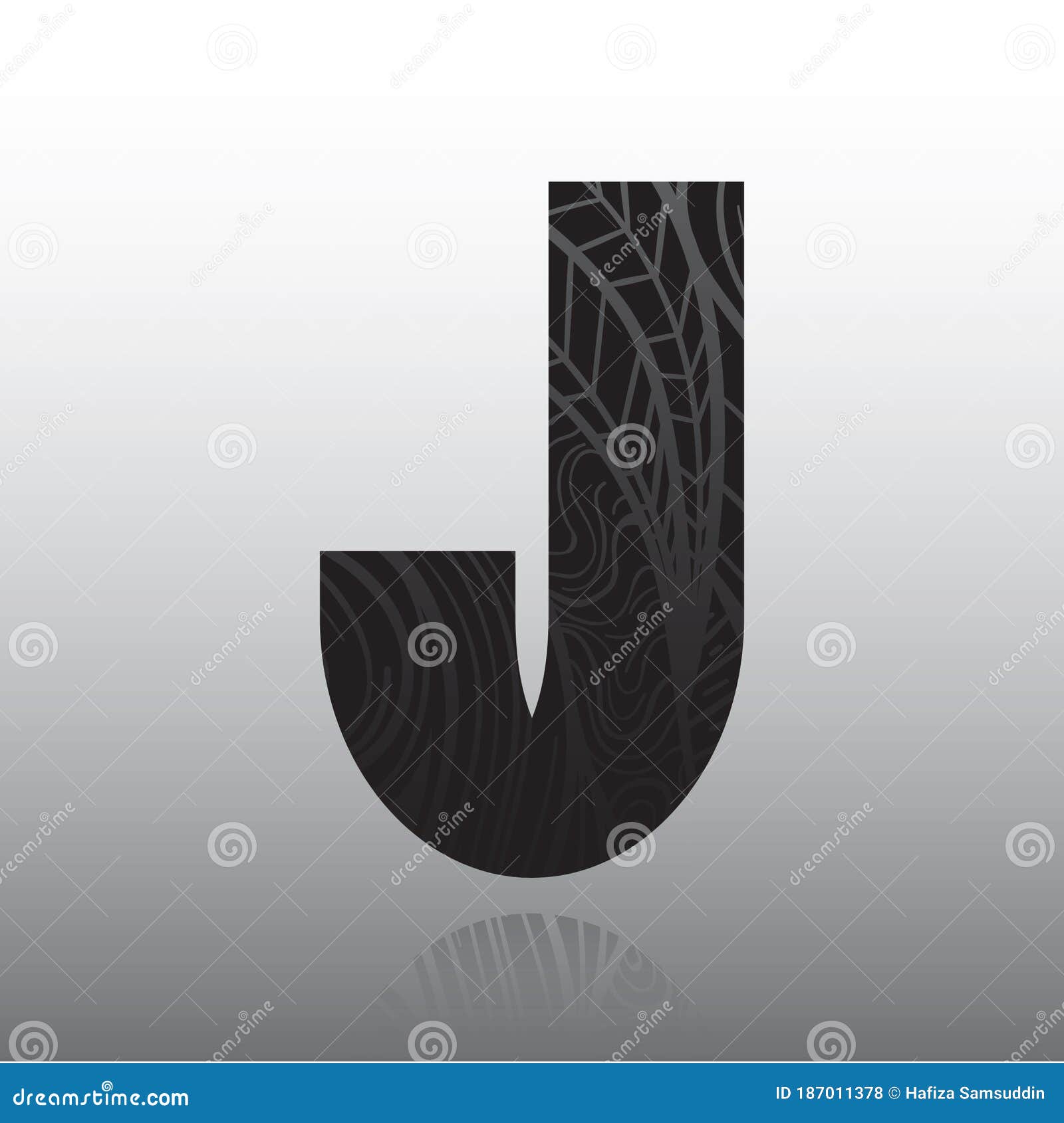 Letter J. Vector Illustration Decorative Design Stock Vector ...