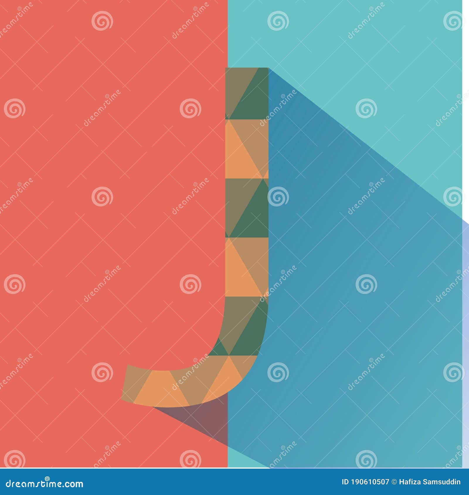Letter J. Vector Illustration Decorative Design Stock Vector ...