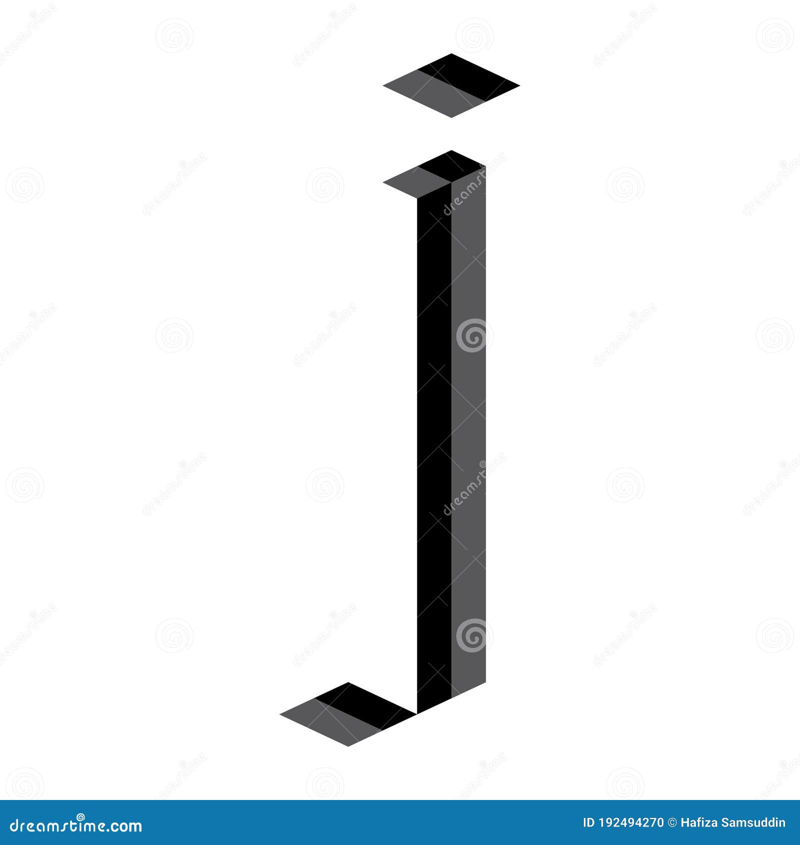 Letter J. Vector Illustration Decorative Design Stock Vector ...