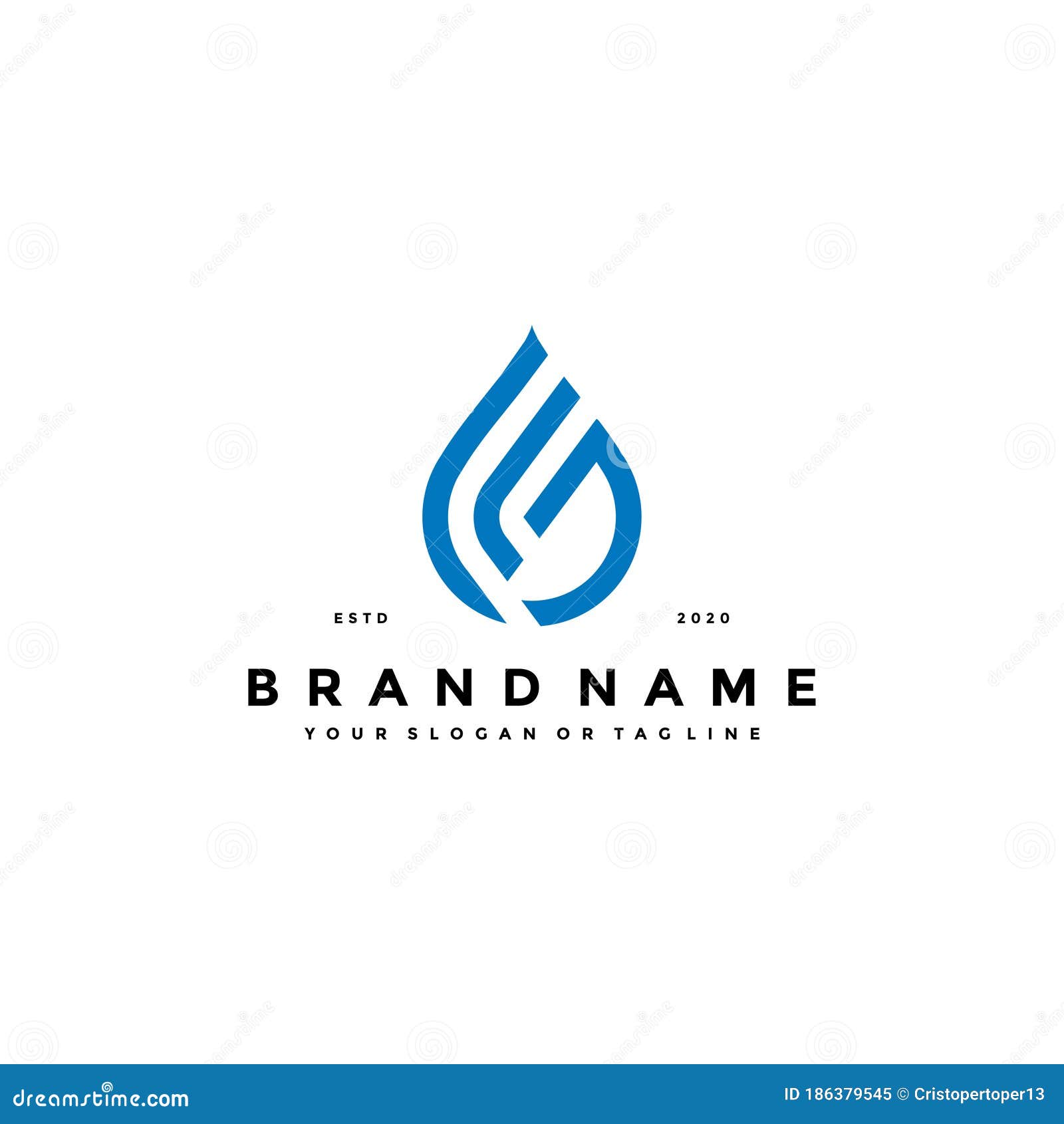 Letter J Water Drop Logo Design Vector Stock Vector - Illustration of ...