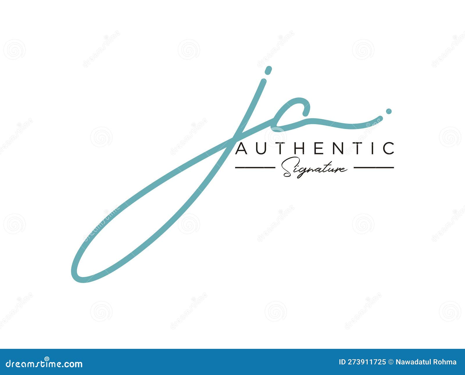 Letter JA Signature Logo Template Vector Stock Vector - Illustration of ...