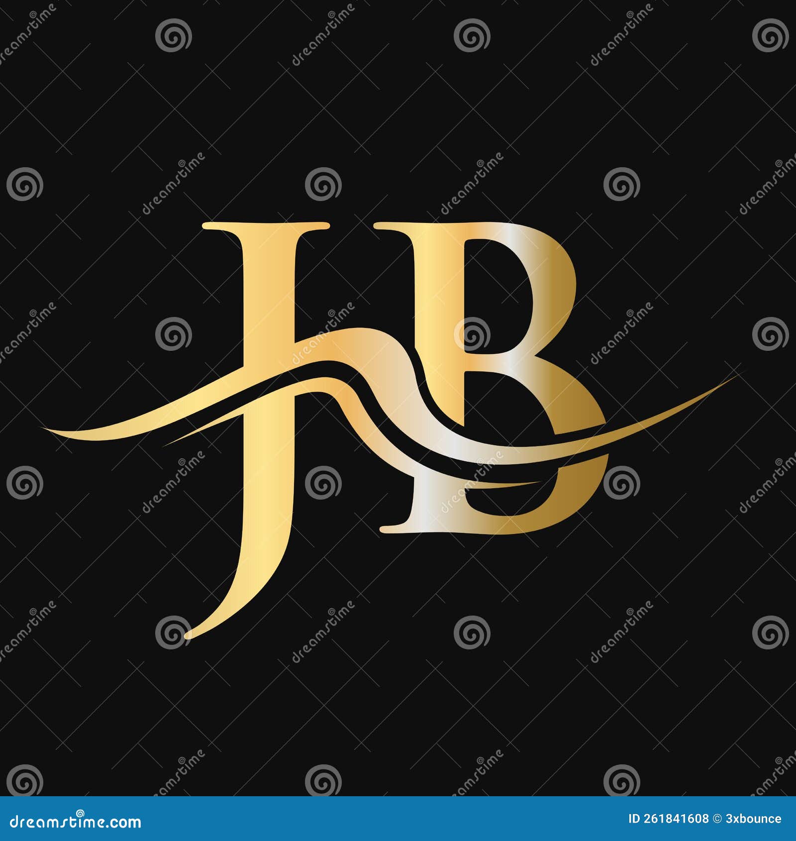 Letter JB Logo Design. Initial JB Logotype Template for Business and ...