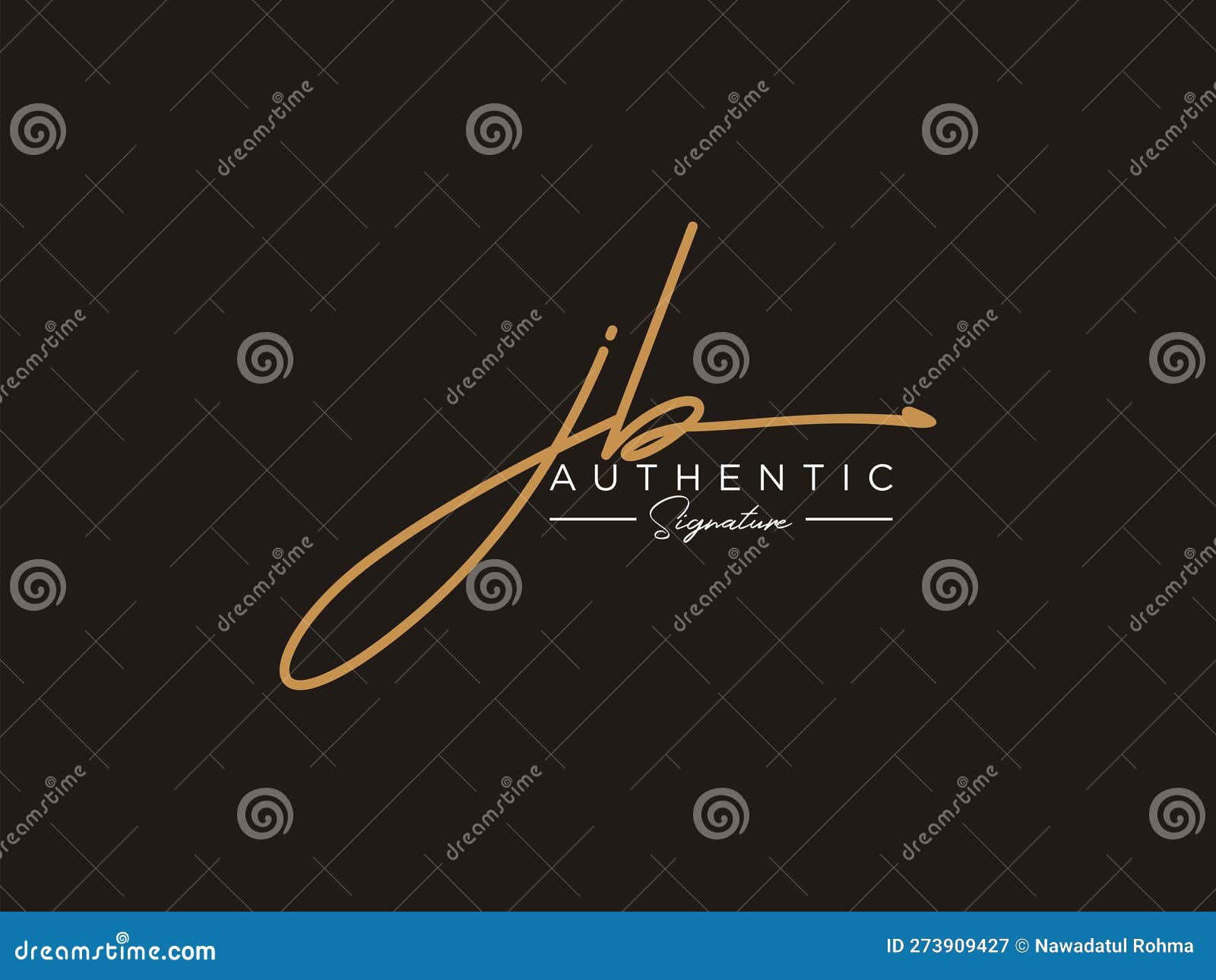 Letter JB Signature Logo Template Vector Stock Vector - Illustration of ...