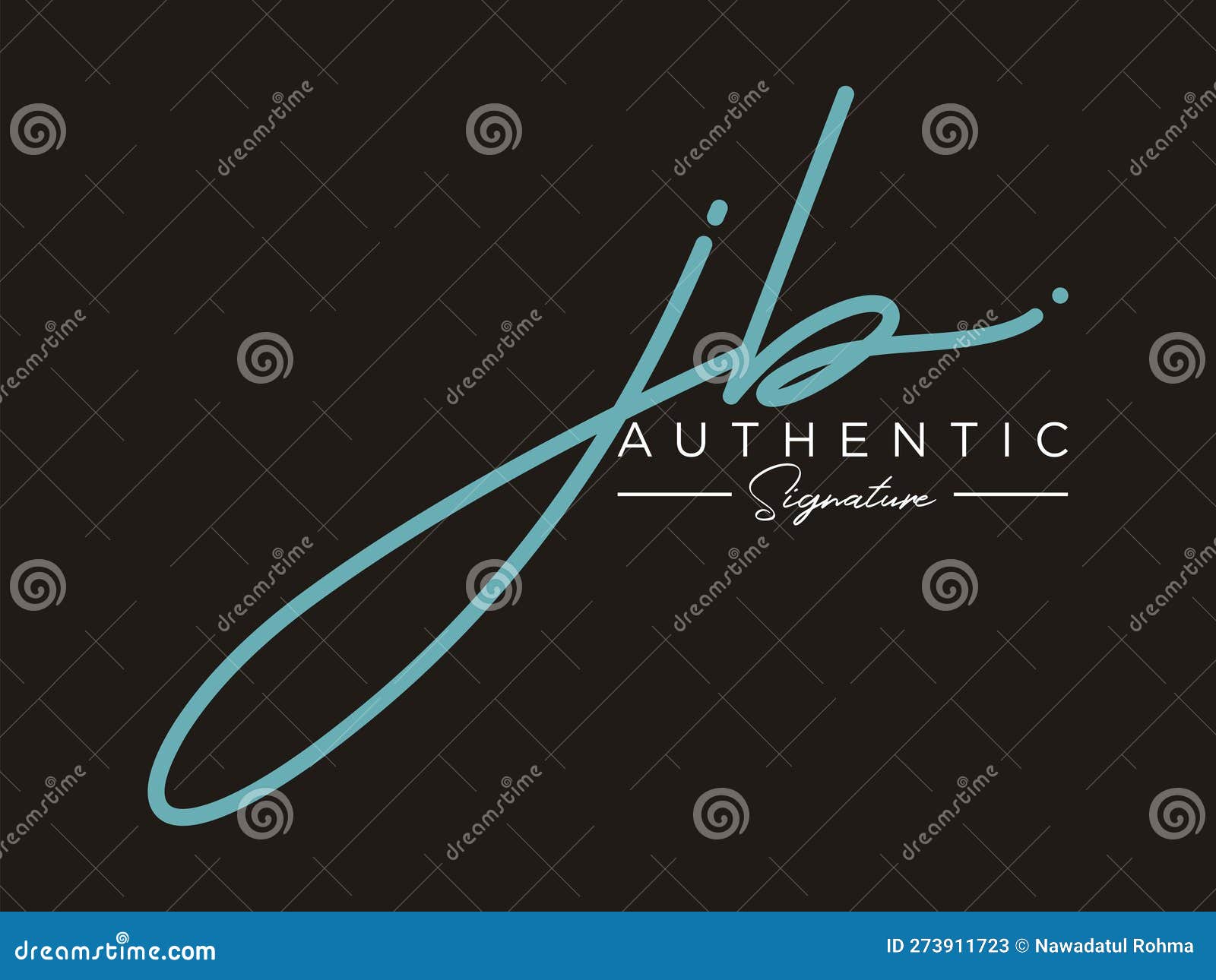 Letter JB Signature Logo Template Vector Stock Vector - Illustration of ...