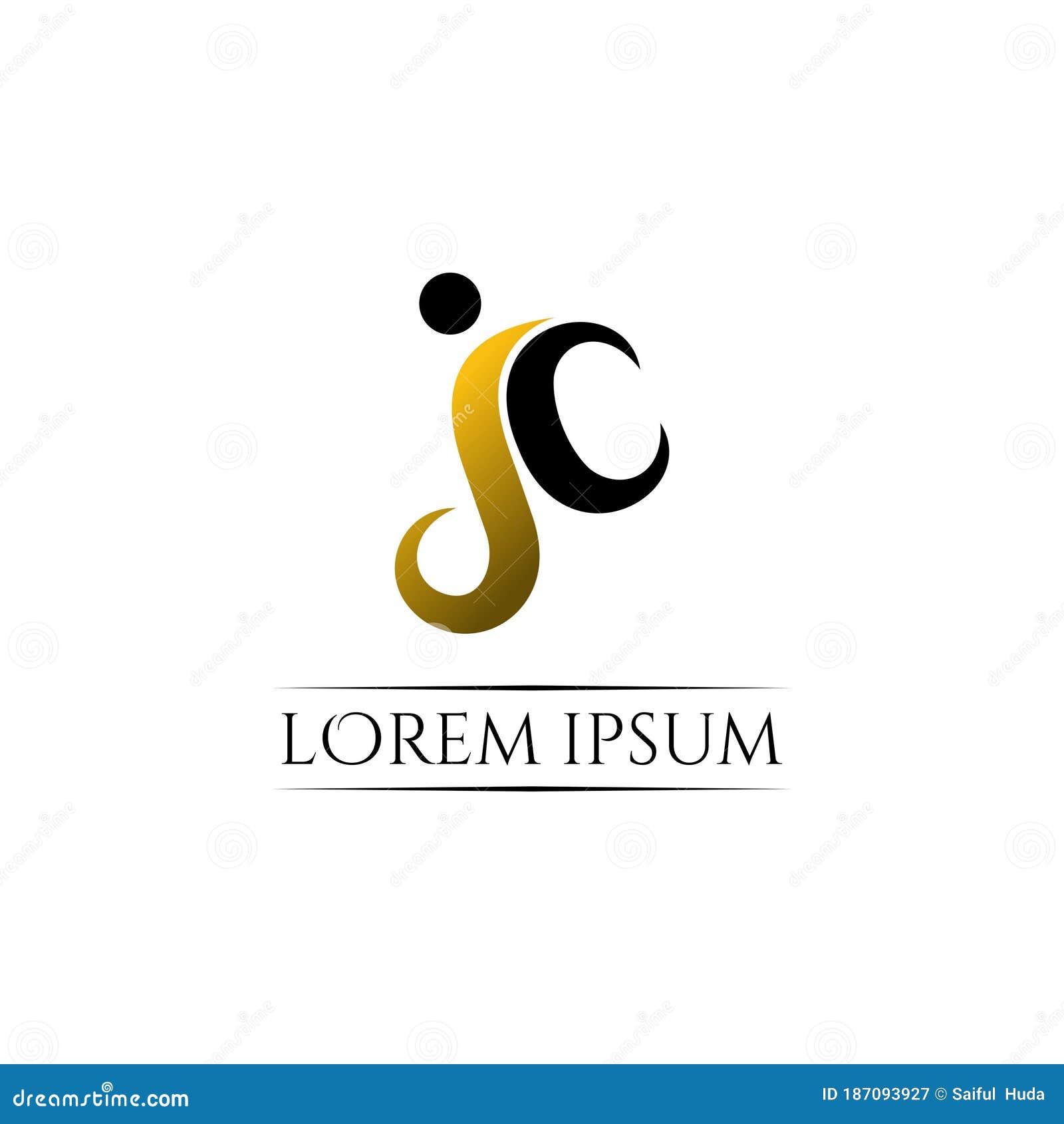 Letter JC Logo Icon Design Vector. Stock Vector - Illustration of ...
