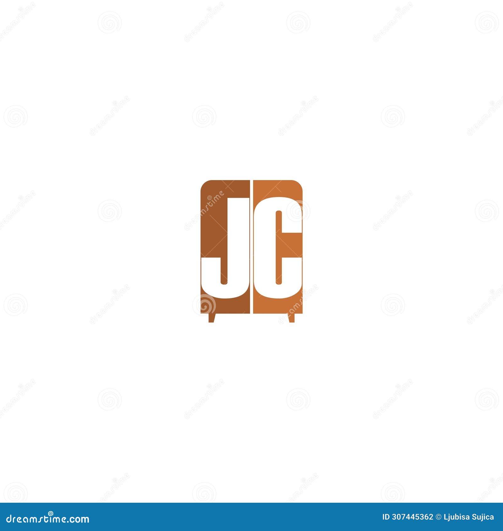 Letter JC Logo Isolated On White Background Vector Illustration ...