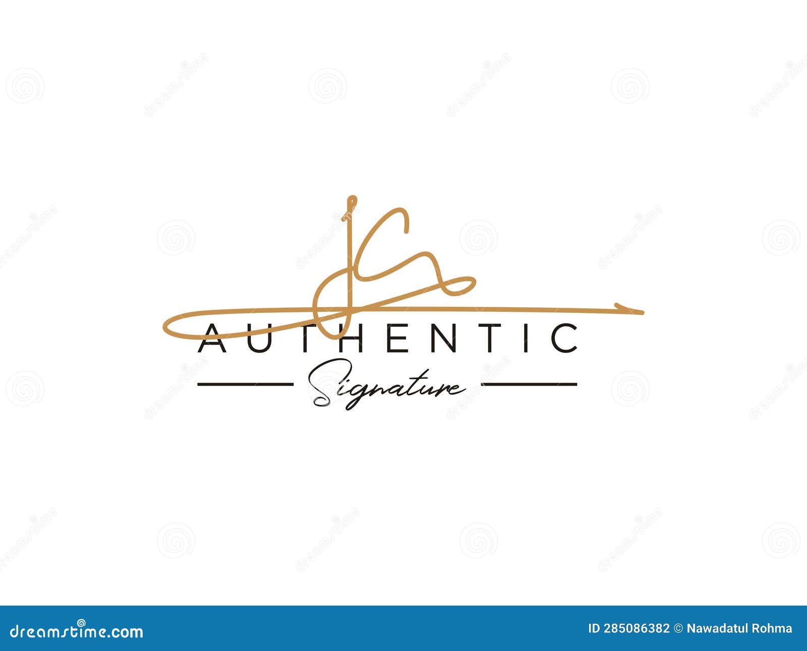 Letter JC Signature Logo Template Vector Stock Vector - Illustration of ...