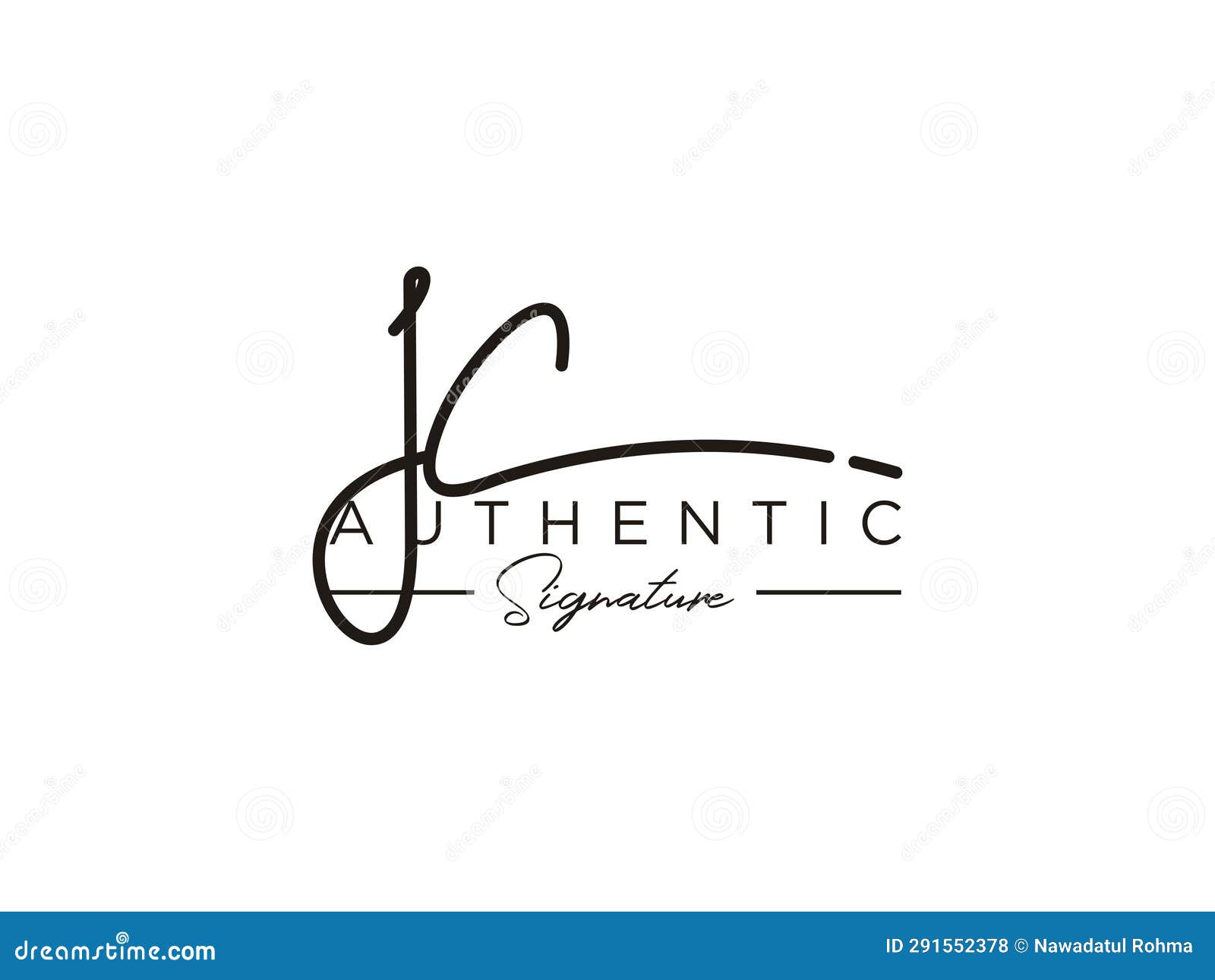 Letter JC Signature Logo Template Vector Stock Vector - Illustration of ...