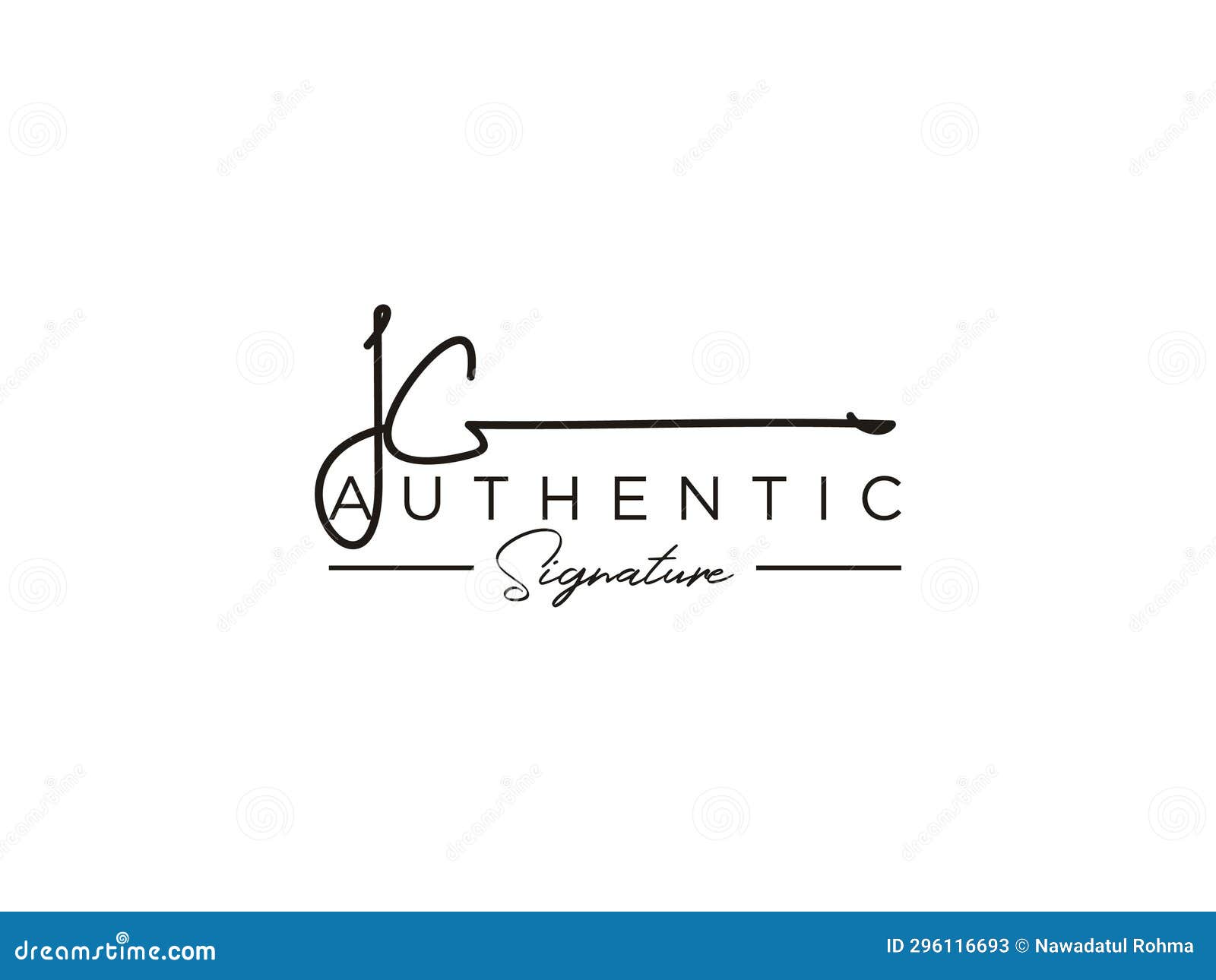 Letter JC Signature Logo Template Vector Stock Vector - Illustration of ...