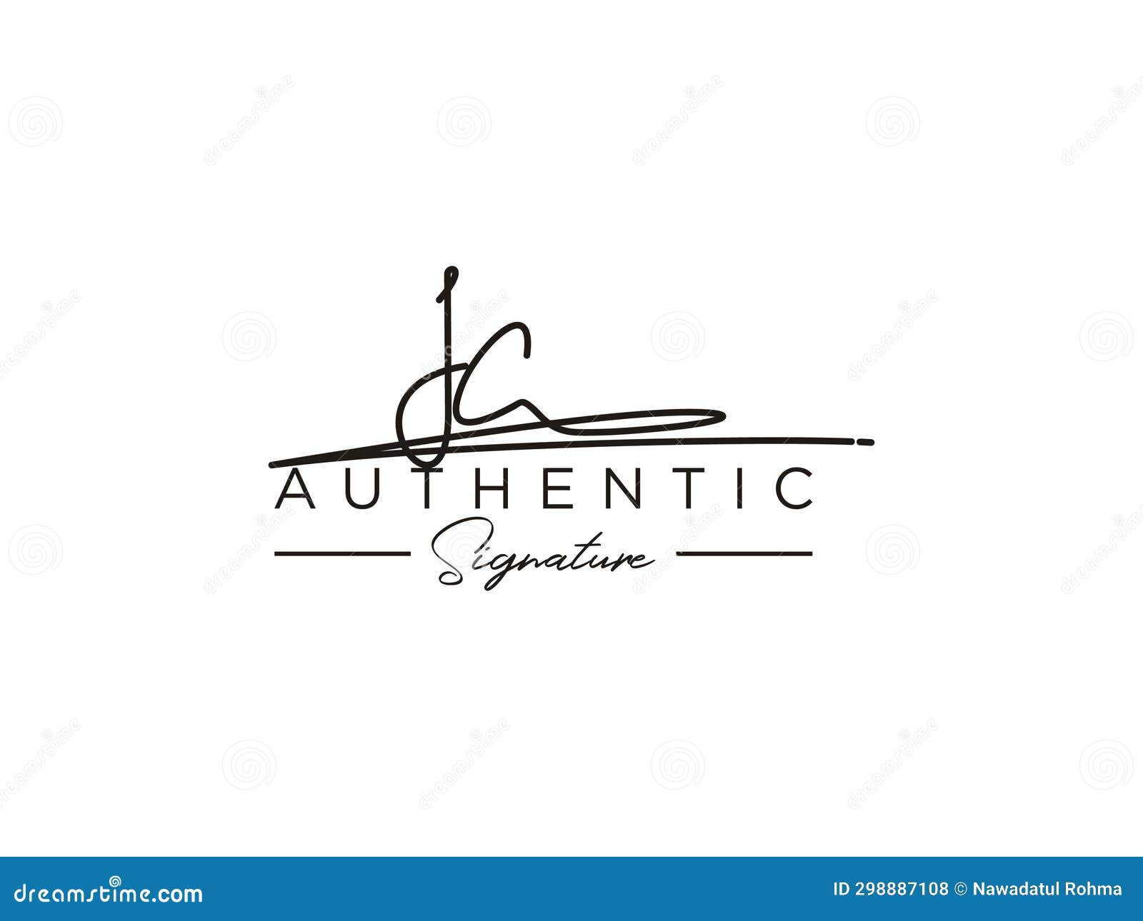 Letter JC Signature Logo Template Vector Stock Vector - Illustration of ...