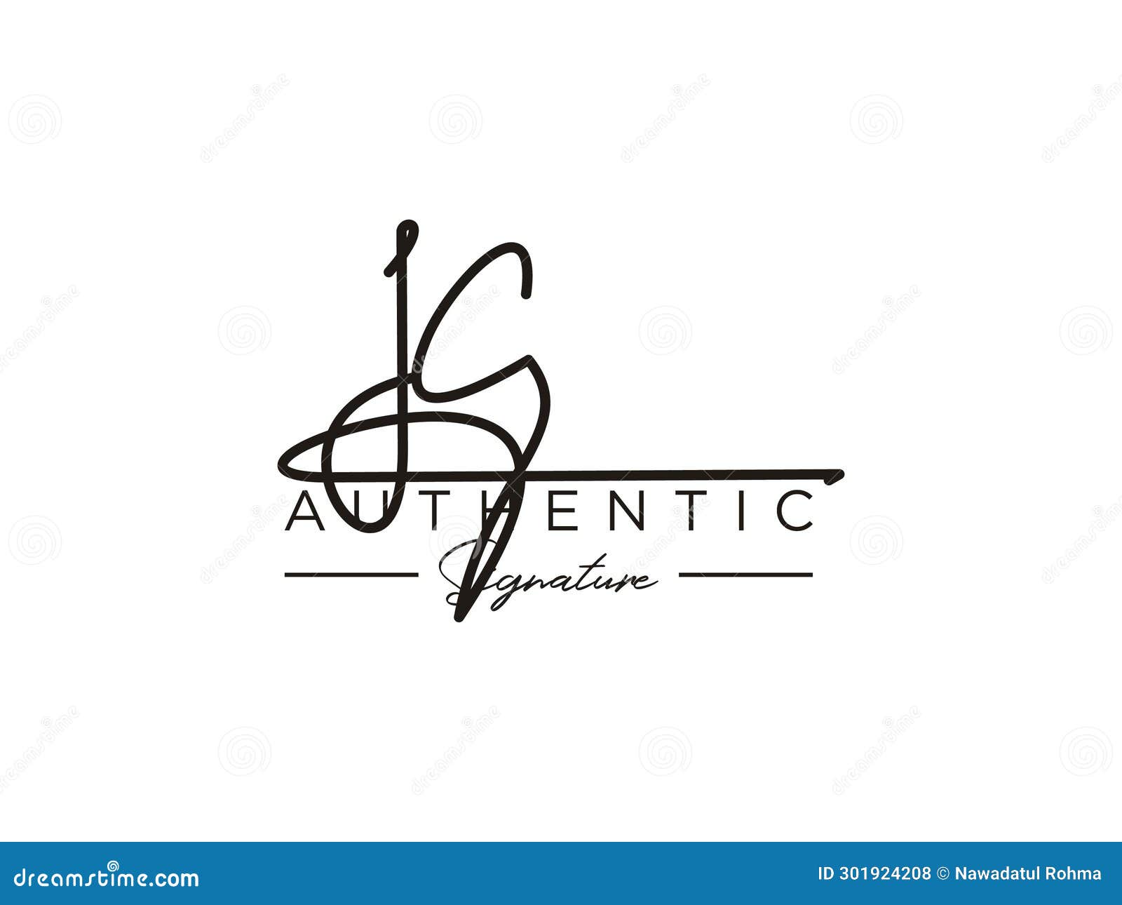 Letter JC Signature Logo Template Vector Stock Vector - Illustration of ...