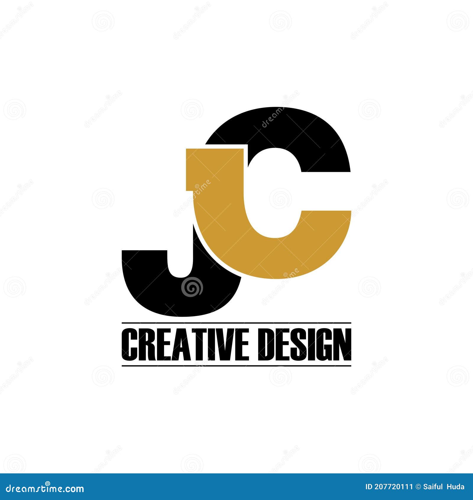Letter JC Simple Monogram Logo Icon Design. Stock Vector - Illustration ...