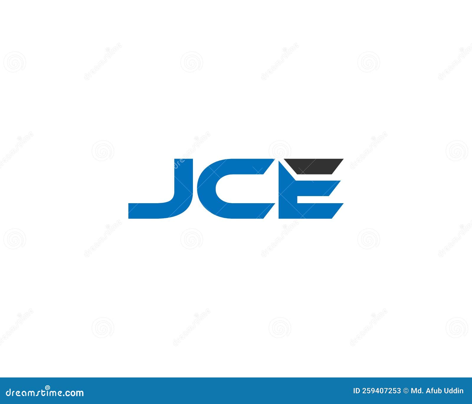 Letter JCE Abstract Logo Design Stock Vector - Illustration of template ...