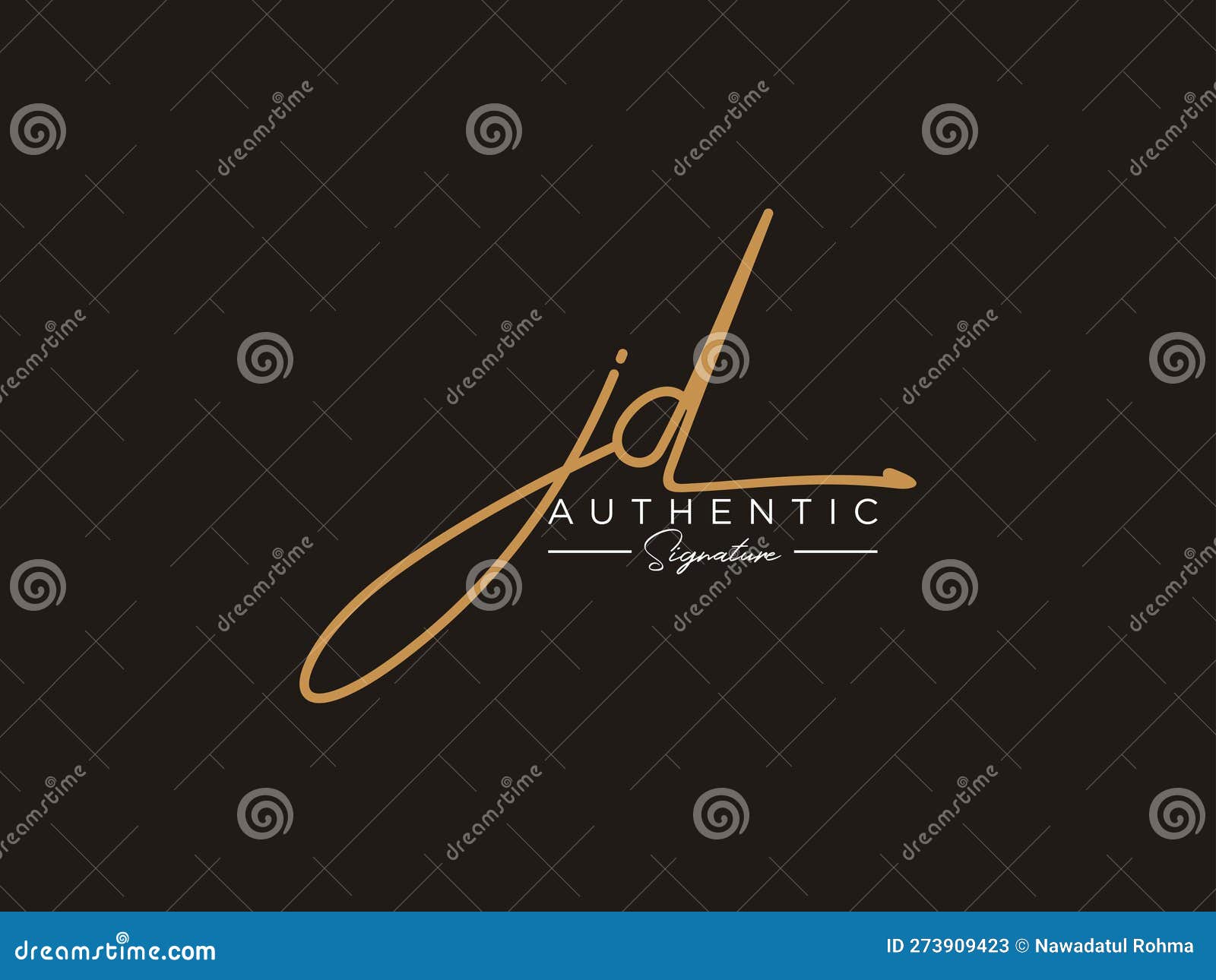 Letter JD Signature Logo Template Vector Stock Vector - Illustration of ...