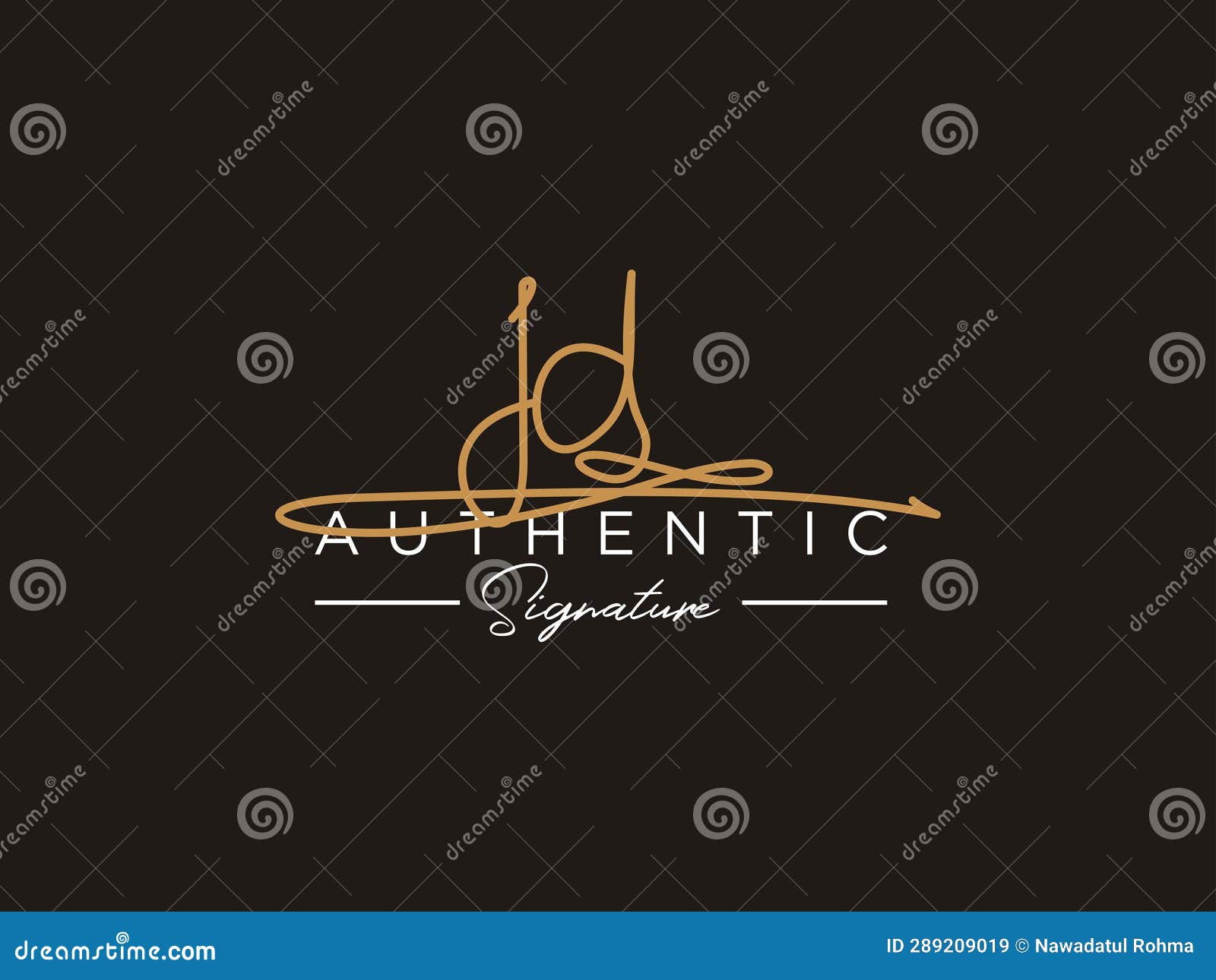 Letter JD Signature Logo Template Vector Stock Vector - Illustration of ...