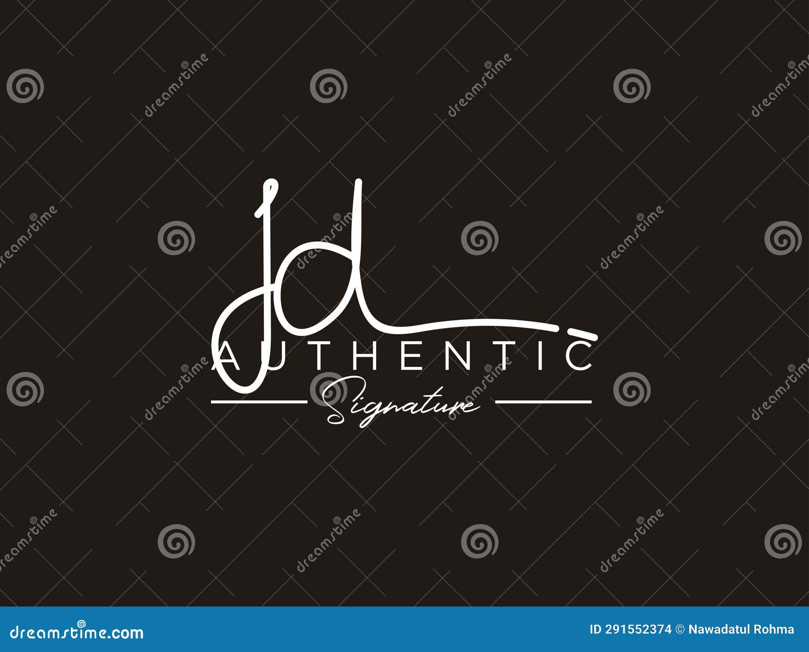 Letter JD Signature Logo Template Vector Stock Vector - Illustration of ...