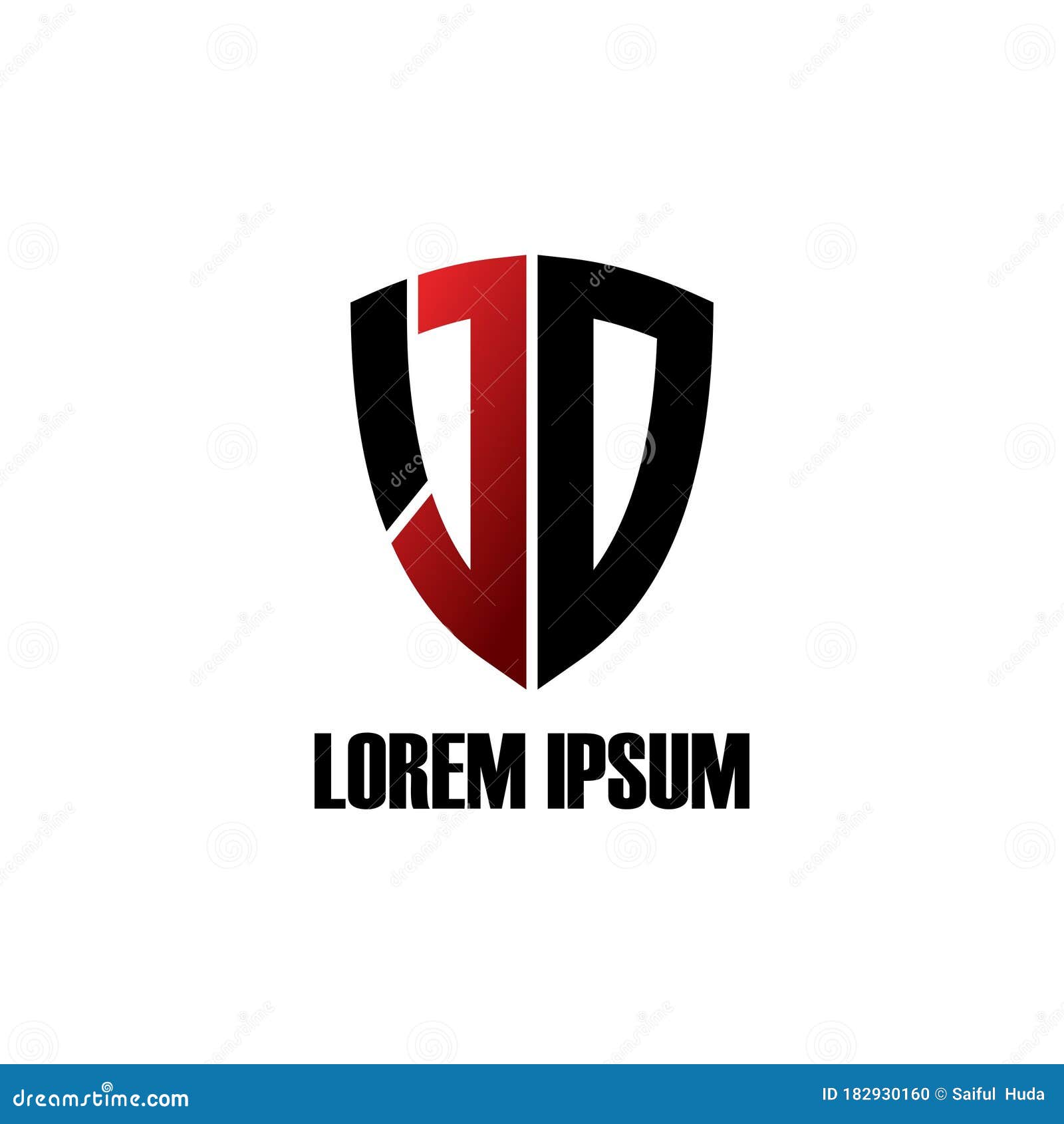 Letter JD Simple Logo Icon Design Vector. Stock Vector - Illustration ...