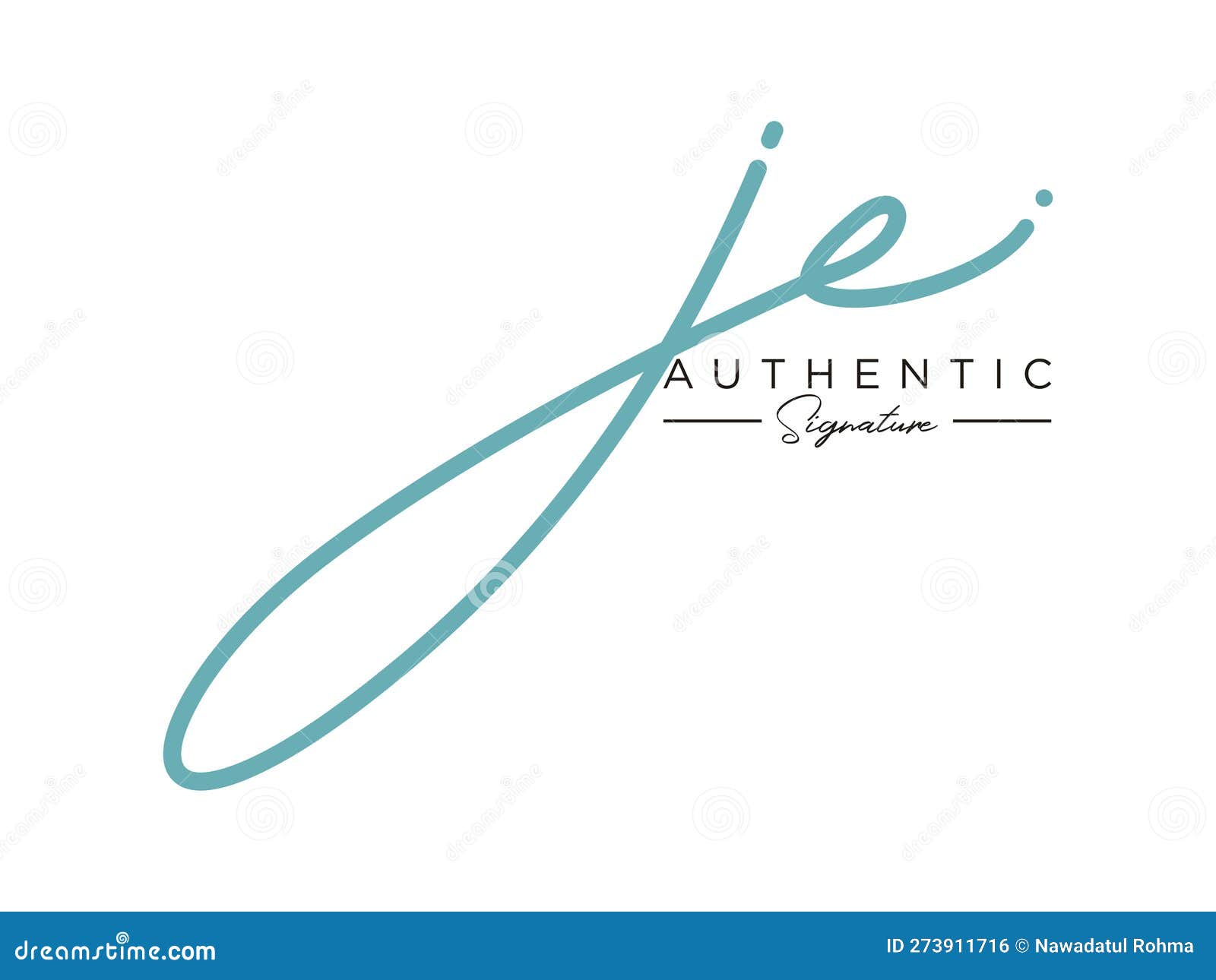 Letter JE Signature Logo Template Vector Stock Vector - Illustration of ...