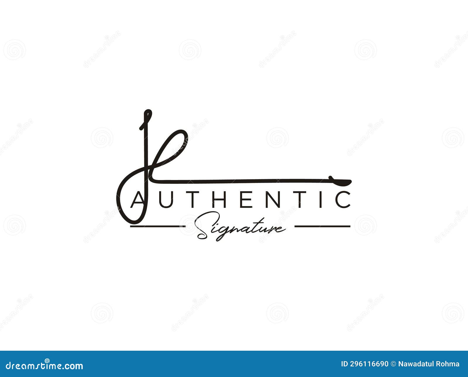 Letter JE Signature Logo Template Vector Stock Vector - Illustration of ...
