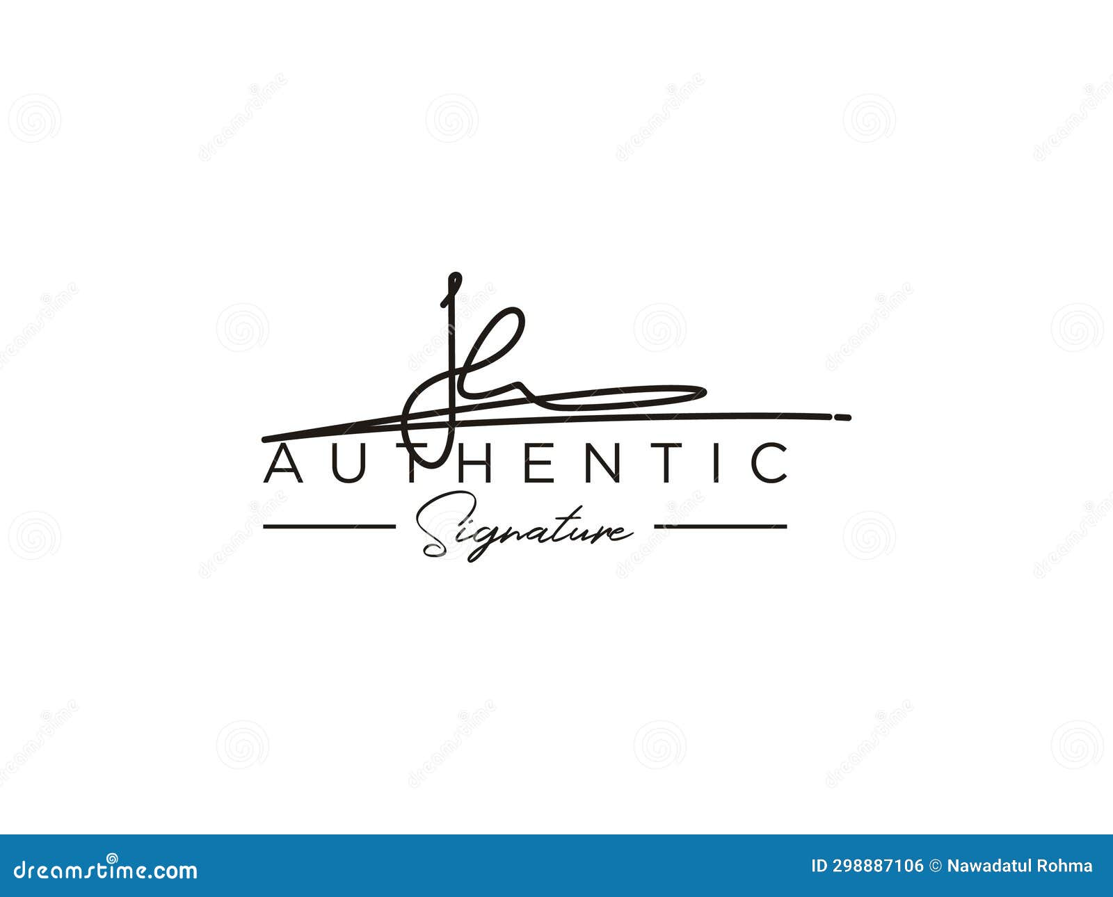 Letter JE Signature Logo Template Vector Stock Vector - Illustration of ...