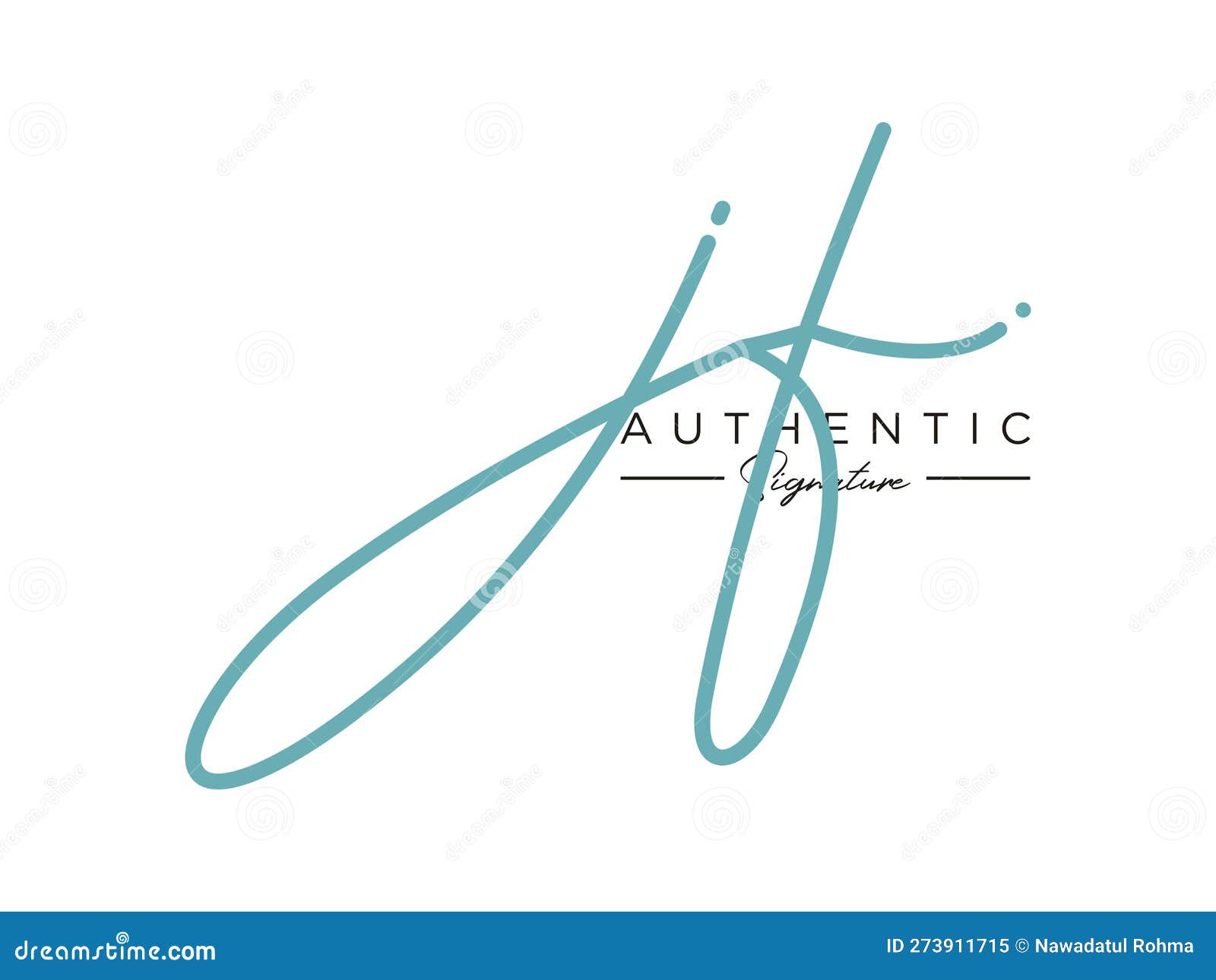Letter JF Signature Logo Template Vector Stock Vector - Illustration of ...