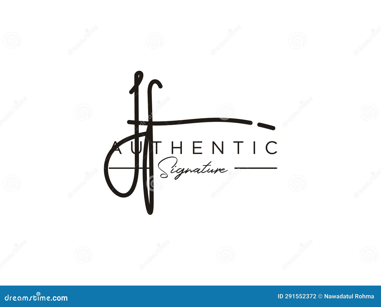 Letter JF Signature Logo Template Vector Stock Vector - Illustration of ...