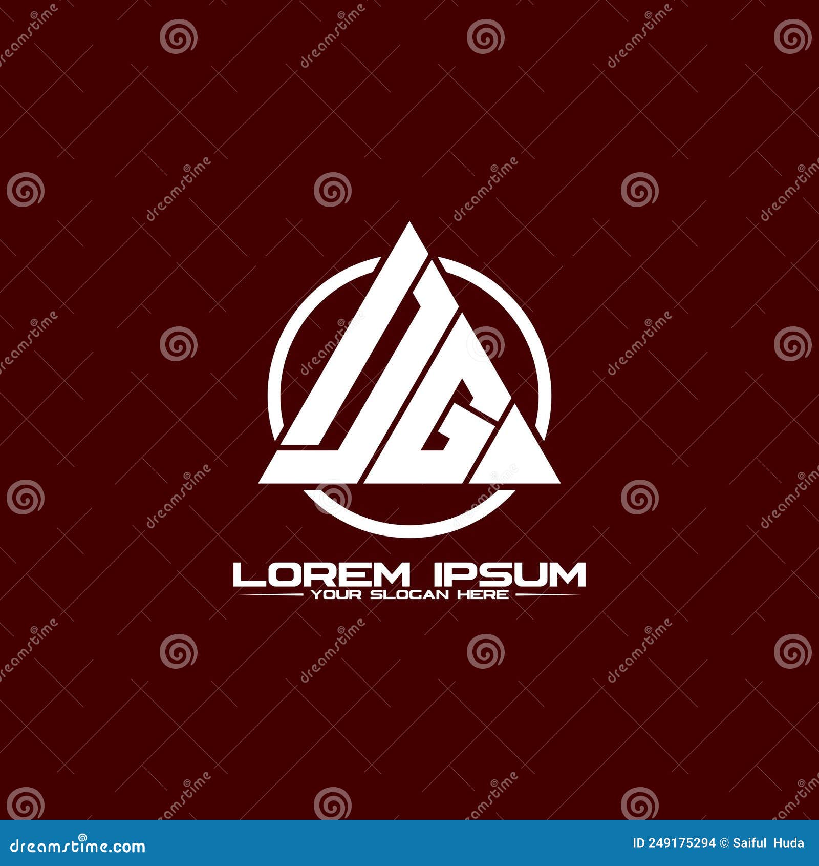 Letter JG Simple Monogram Logo Icon Design. Stock Vector - Illustration ...