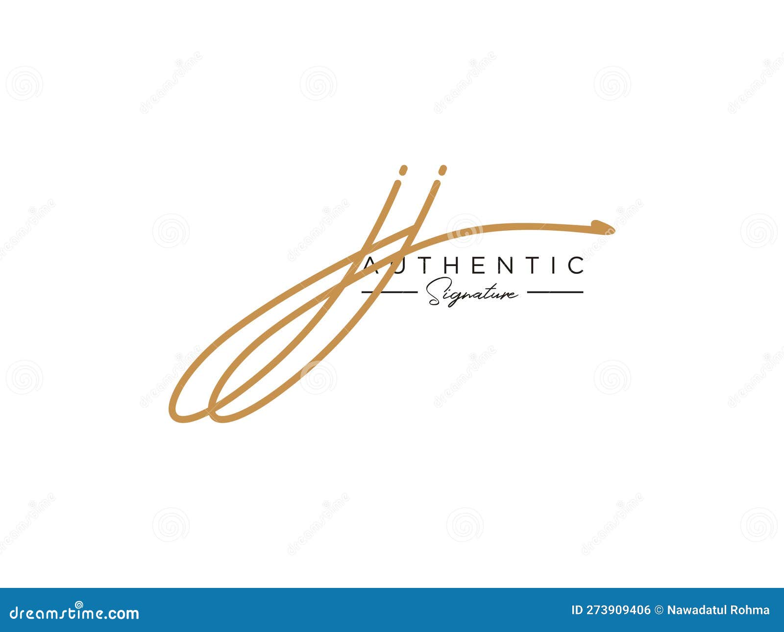 Letter JJ Signature Logo Template Vector Stock Vector - Illustration of ...