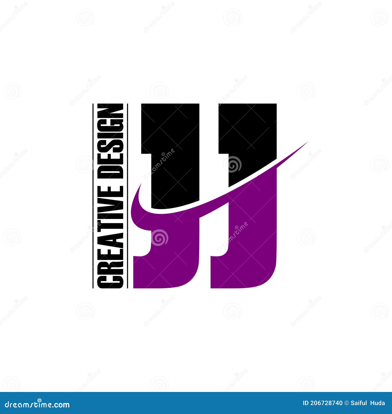 Letter JJ Simple Monogram Logo Icon Design. Stock Vector - Illustration ...