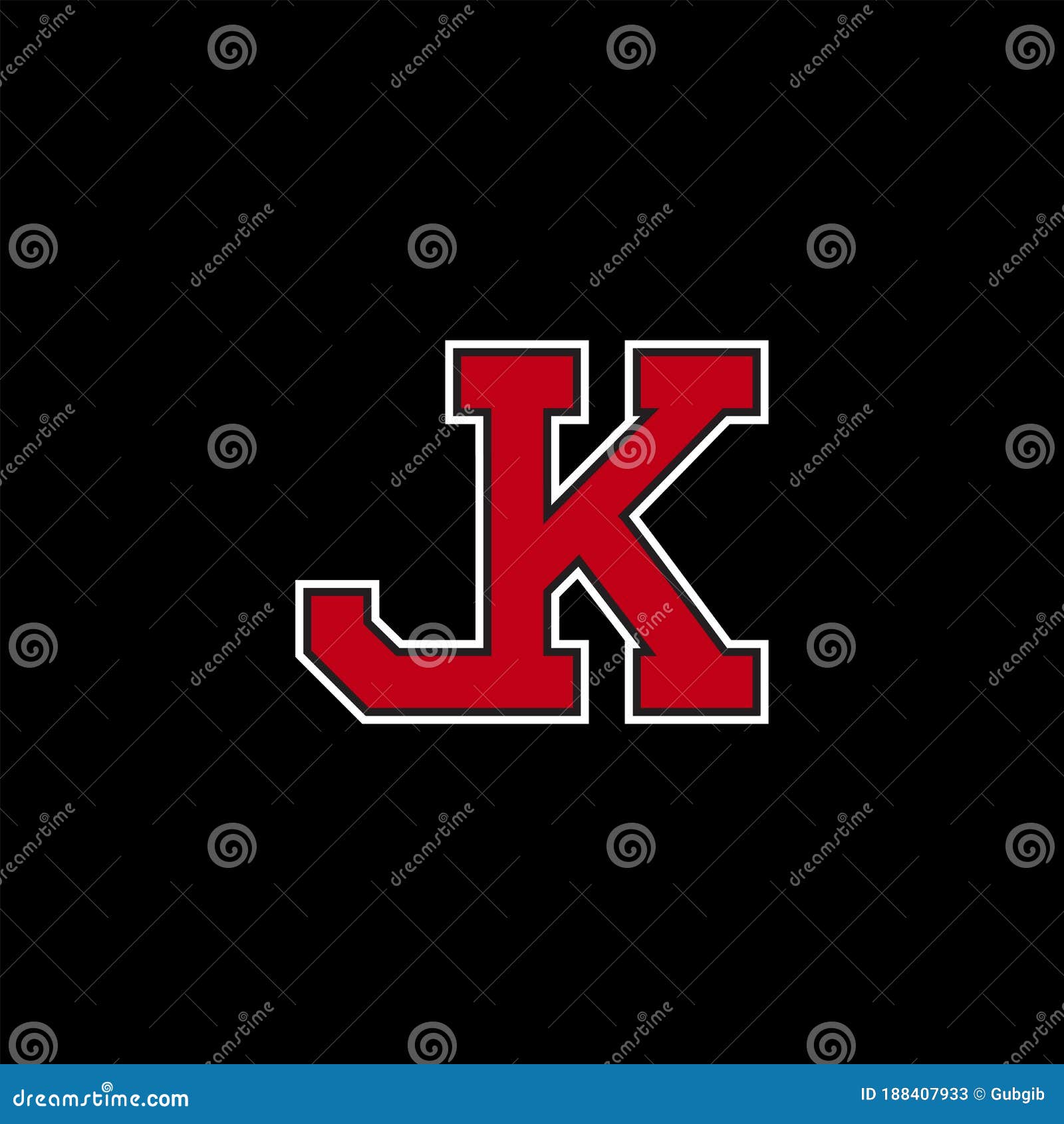 Letter JK Initial Logo Icon Stock Vector - Illustration of typography ...