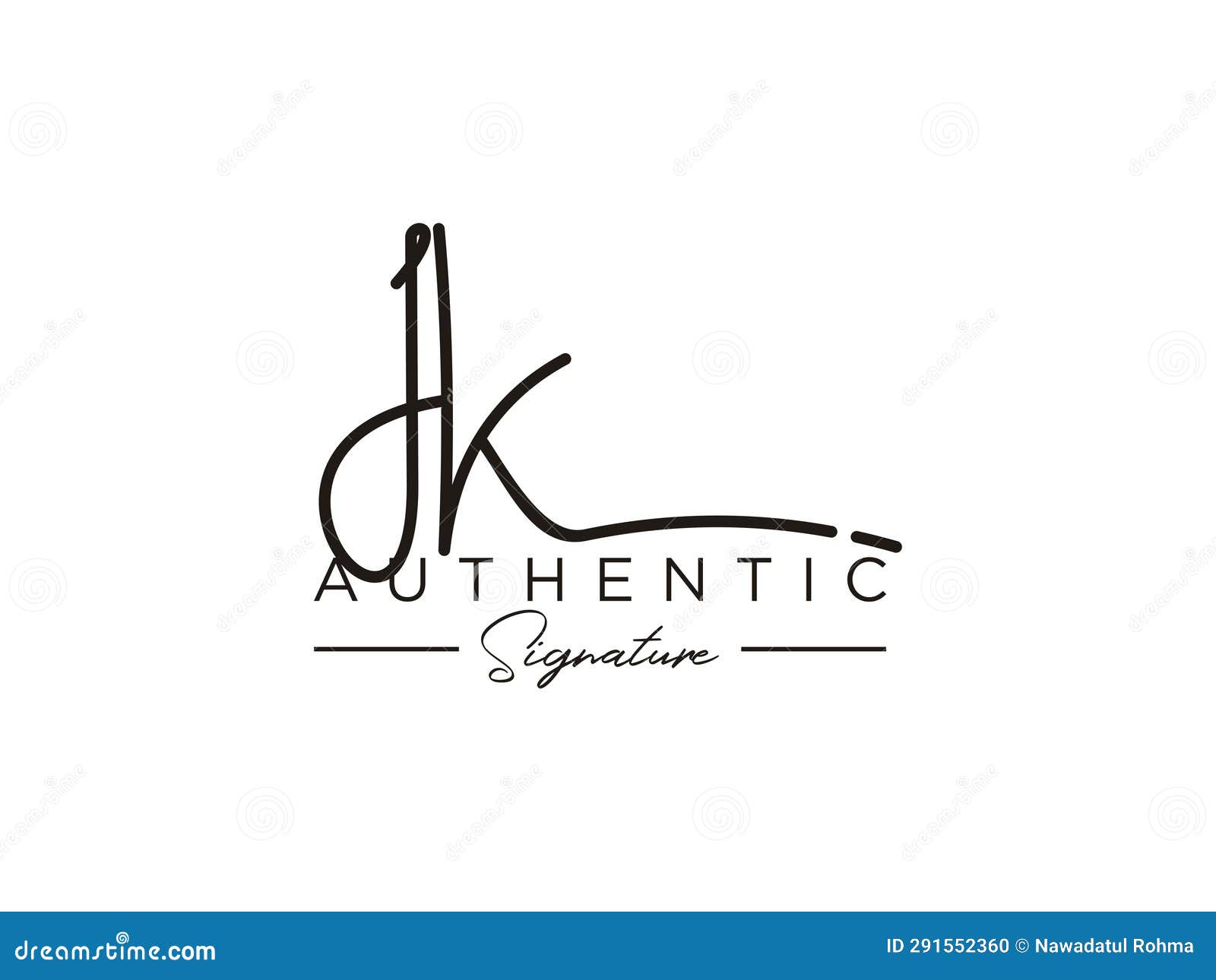 Letter JK Signature Logo Template Vector Stock Vector - Illustration of ...