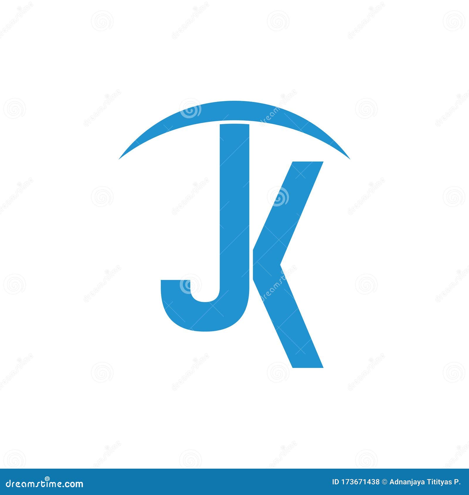 Letter Jk Simple Protection Design Logo Vector | CartoonDealer.com ...