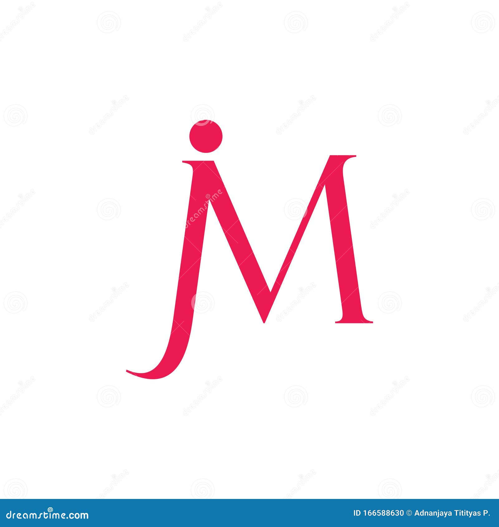 Letter Jm Geometric Linked Logo Vector Stock Vector - Illustration of ...