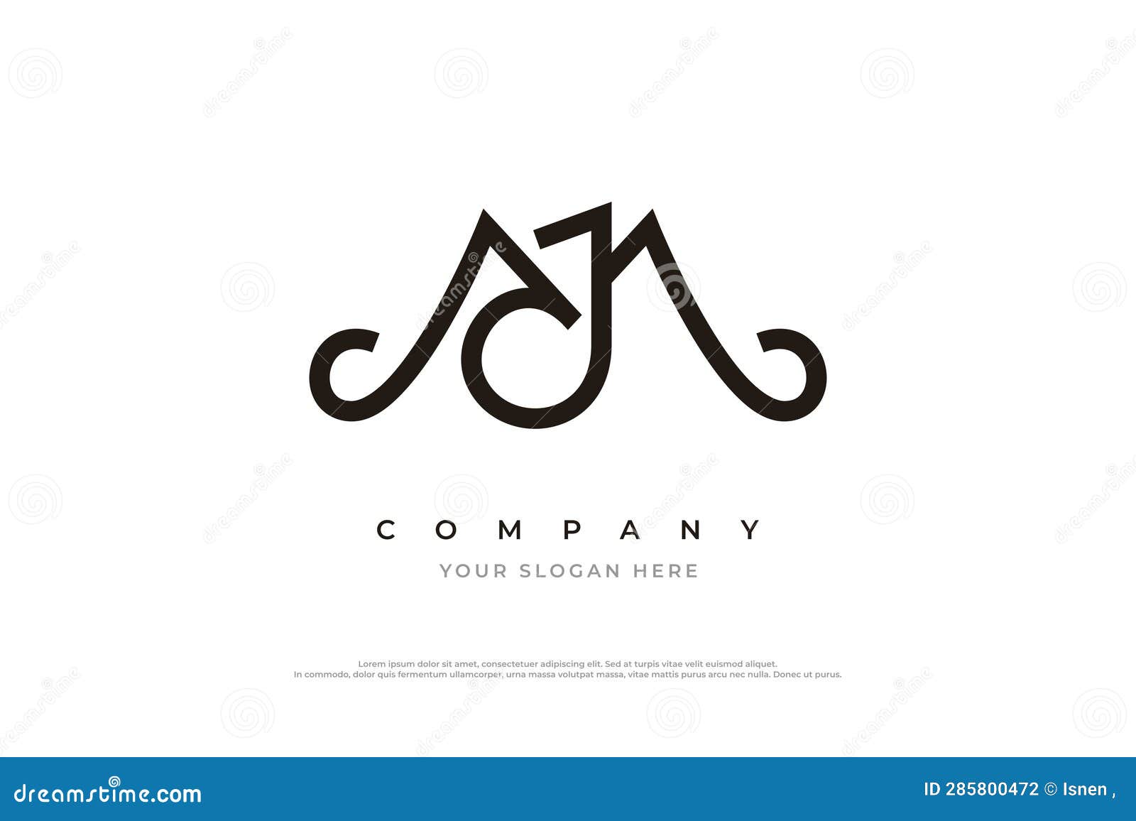 Letter JM Logo Or MJ Monogram Logo Design Vector | CartoonDealer.com ...