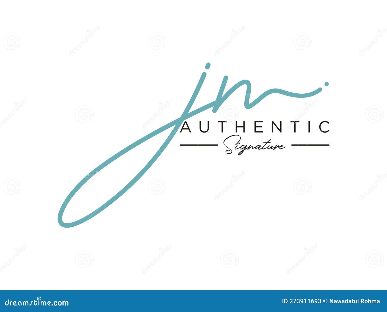 Letter JM Signature Logo Template Vector Stock Vector - Illustration of ...