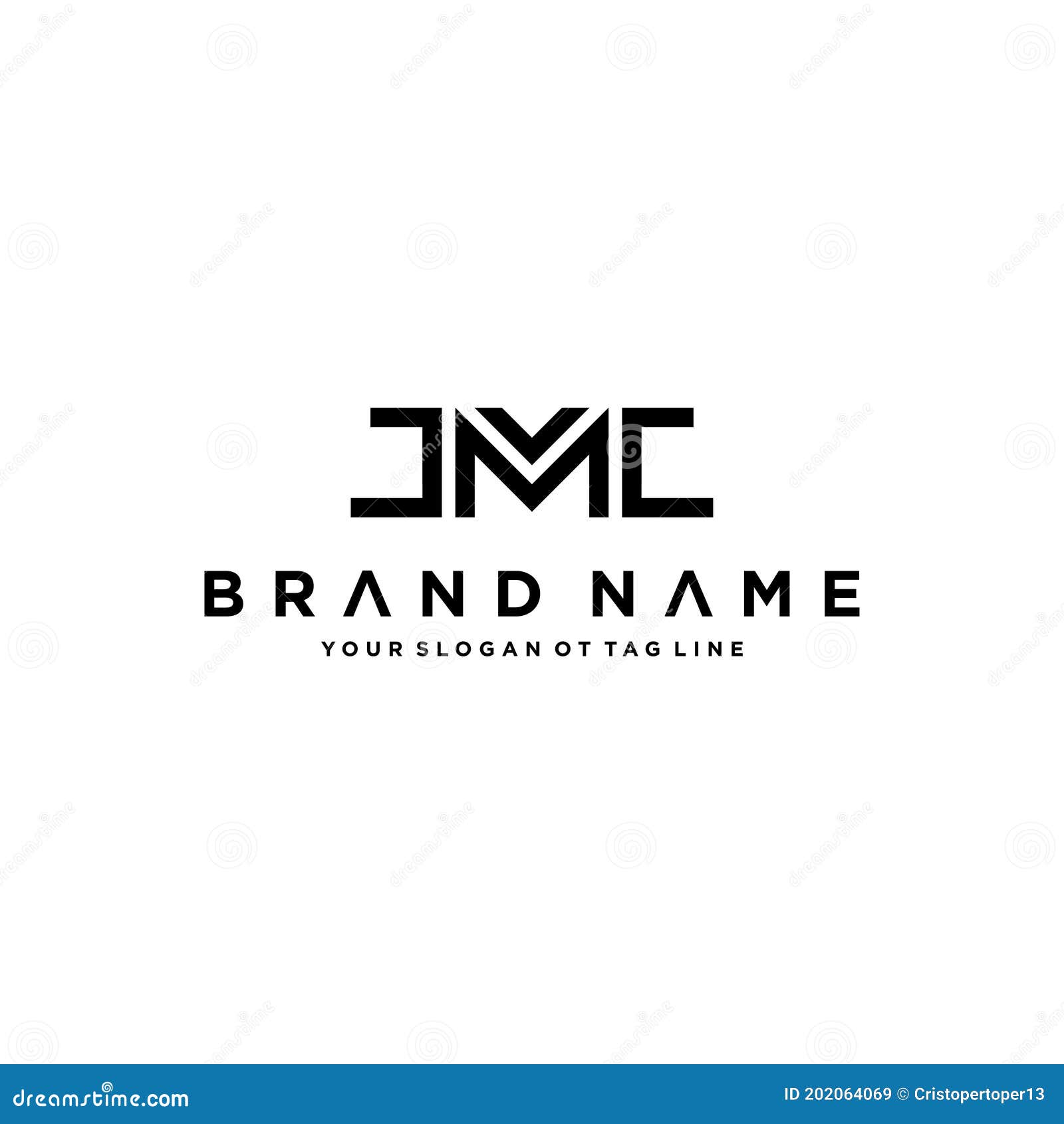 Letter JMC Logo Design Concept Vector Stock Vector - Illustration of ...