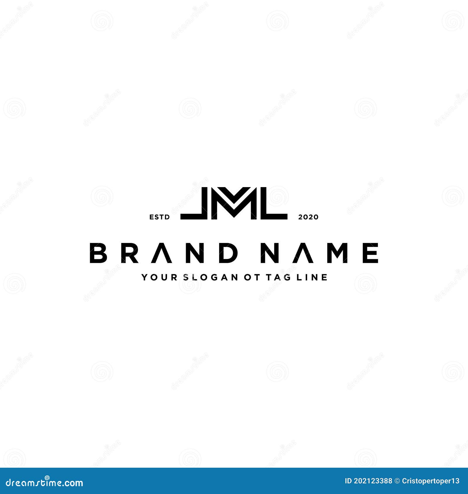 Letter JML Logo Design Concept Vector Stock Vector - Illustration of ...