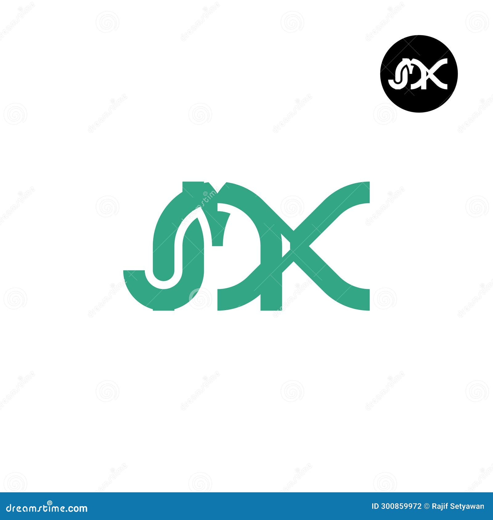 Letter JMX Monogram Logo Design Stock Vector - Illustration of brand ...