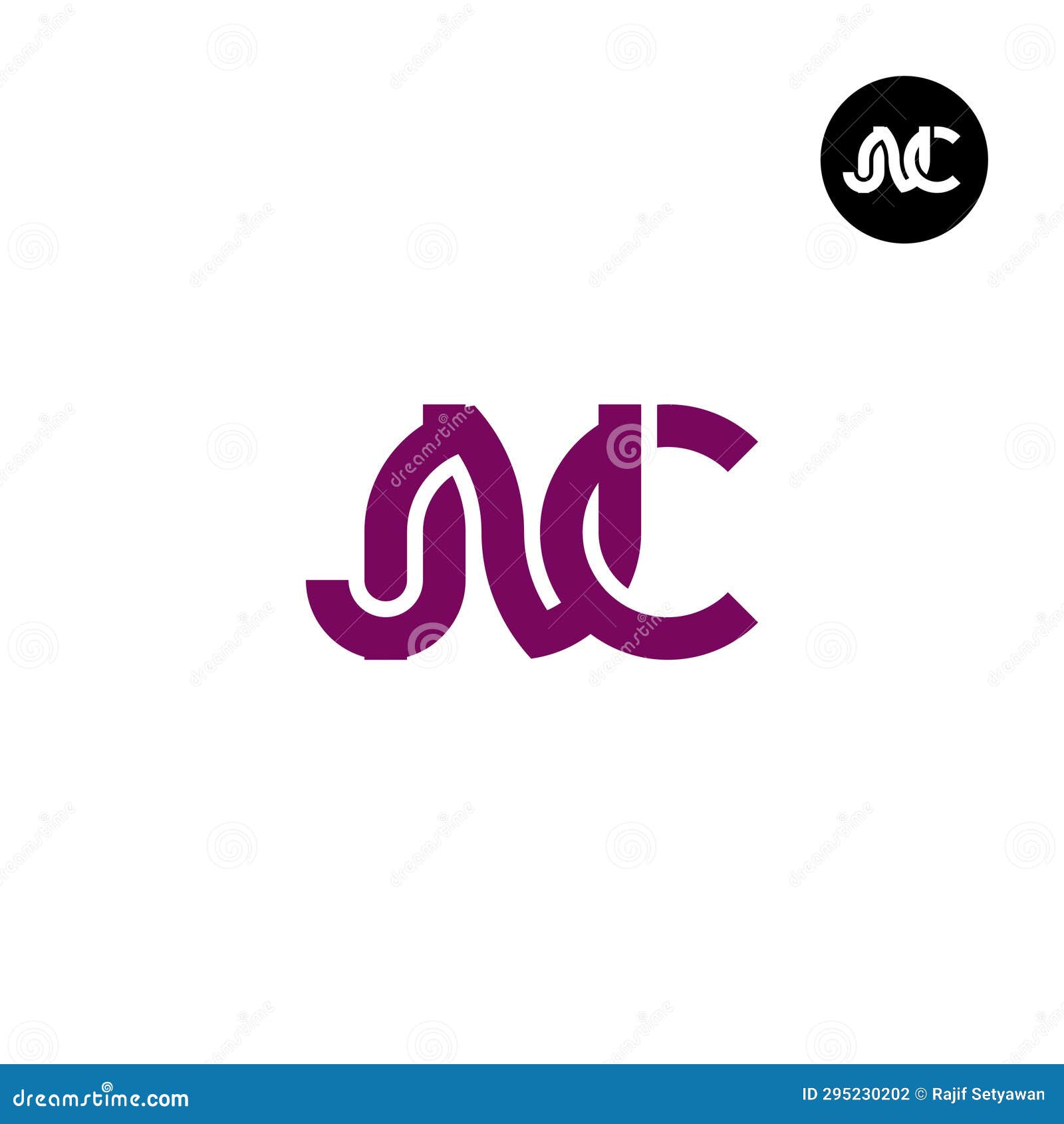 Letter JNC Monogram Logo Design Stock Vector - Illustration of ...